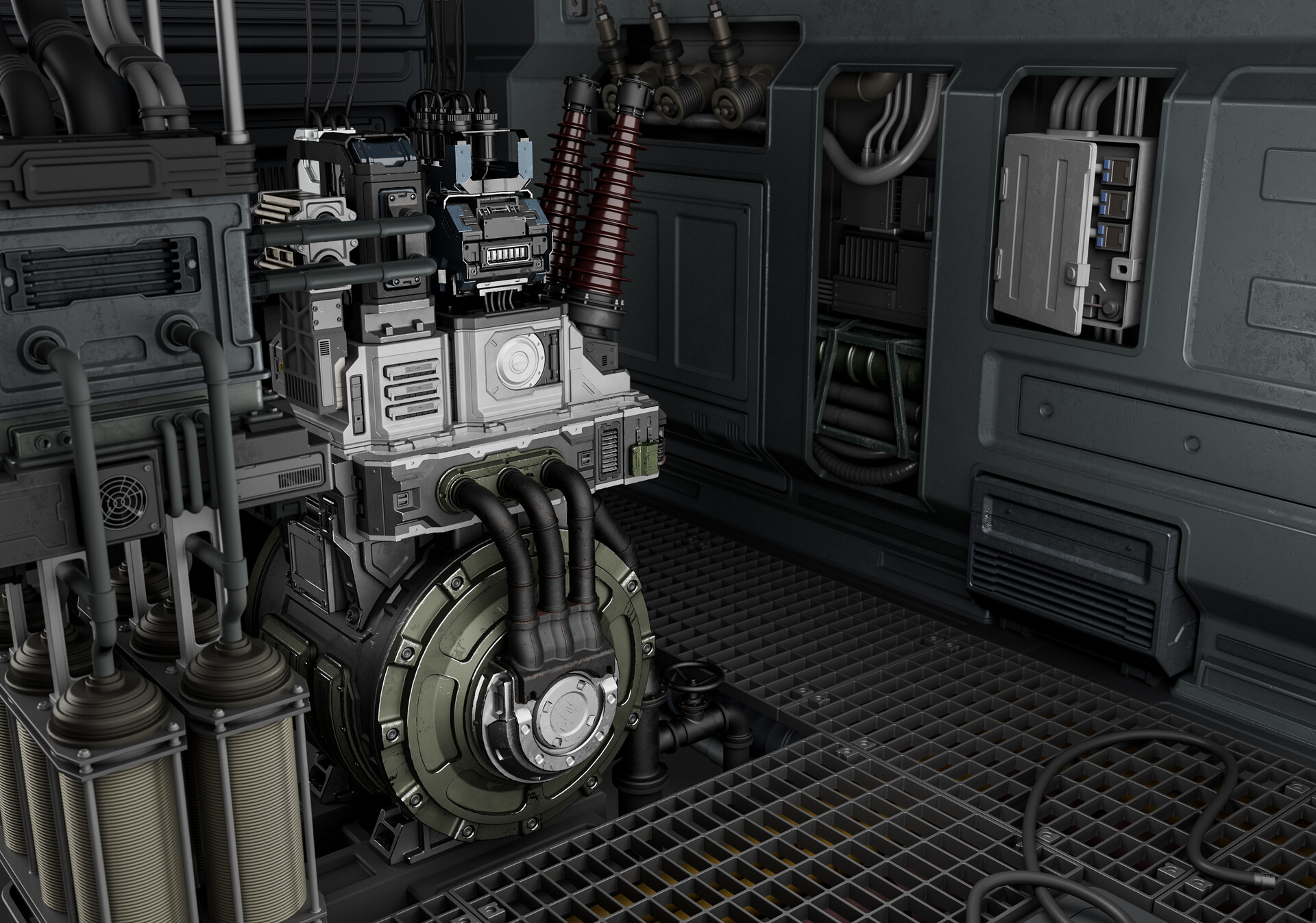 ArtStation - Direct Combustion Reactor Power Generator