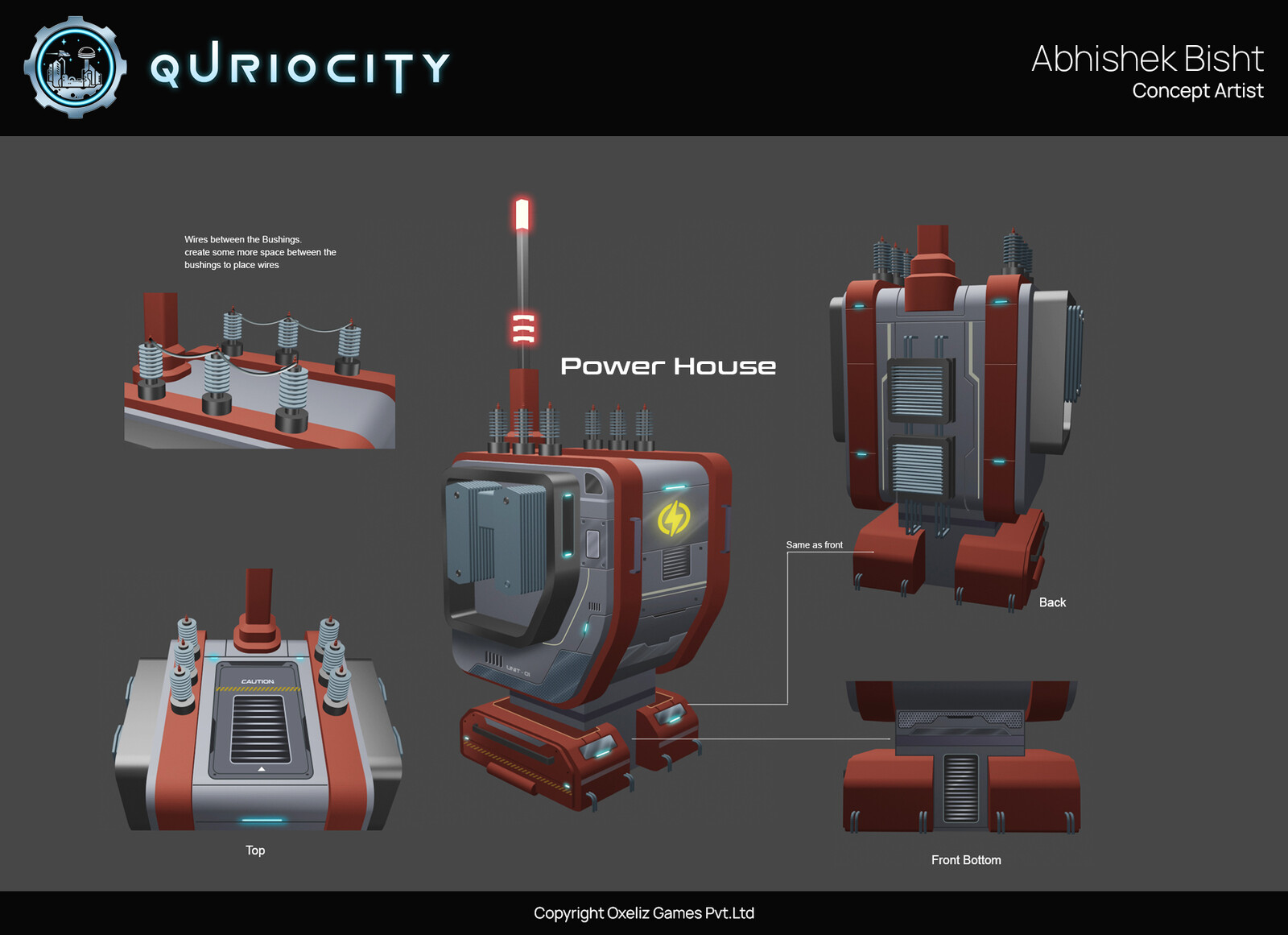 Abhishek Bisht - Power House concept for a Sci fi city builder game ...
