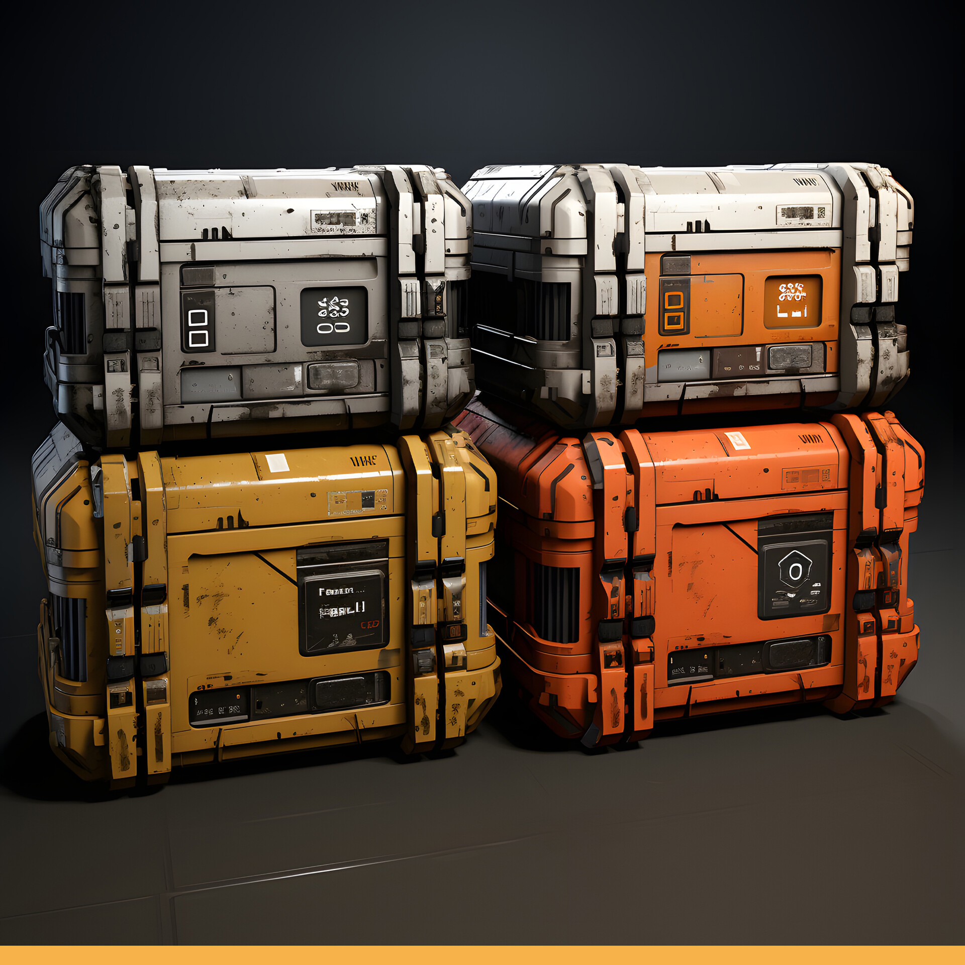 ArtStation - 303 Sci-fi Ammo Crate Images