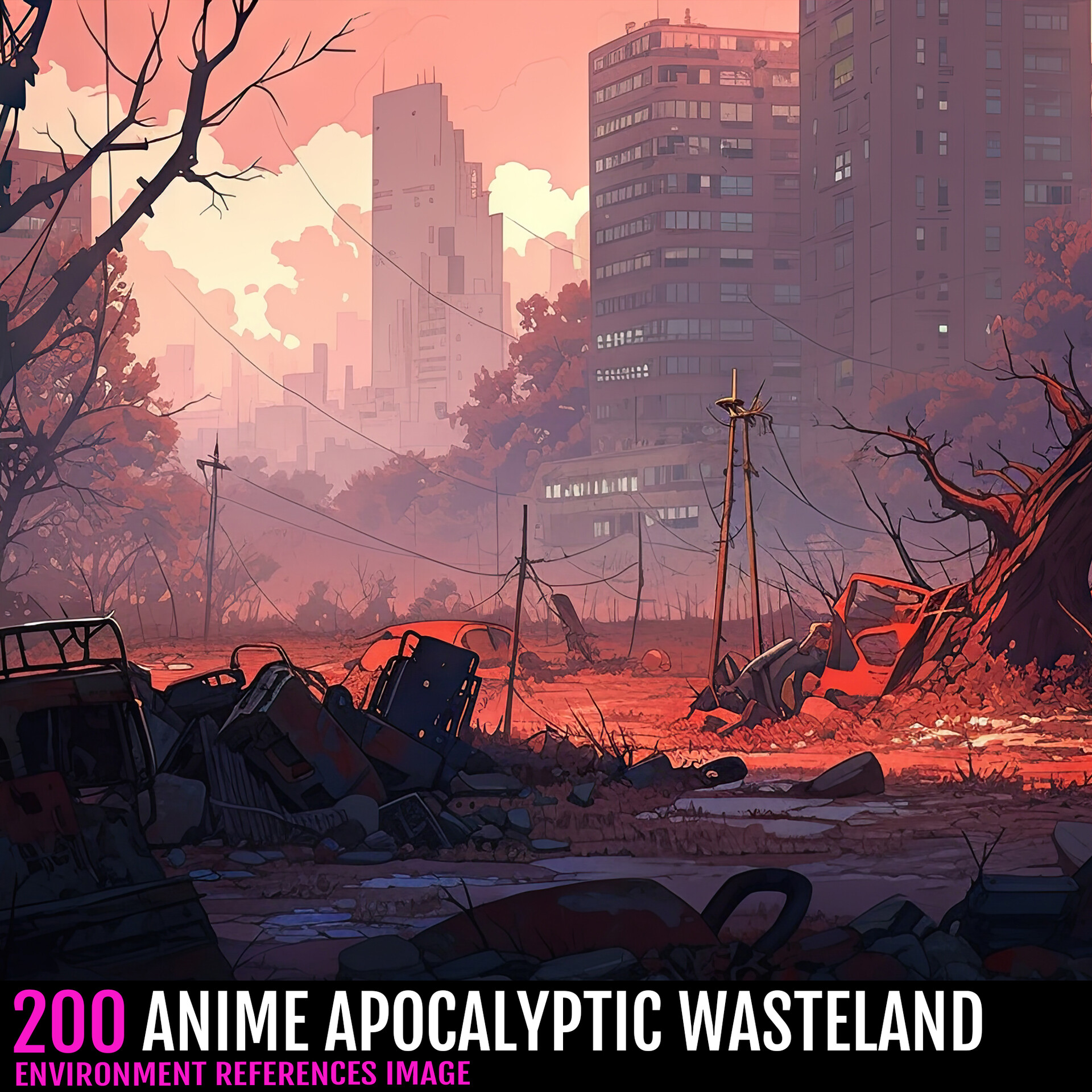 ArtStation - 200 ANIME APOCALYPTIC WASTELAND / 4K