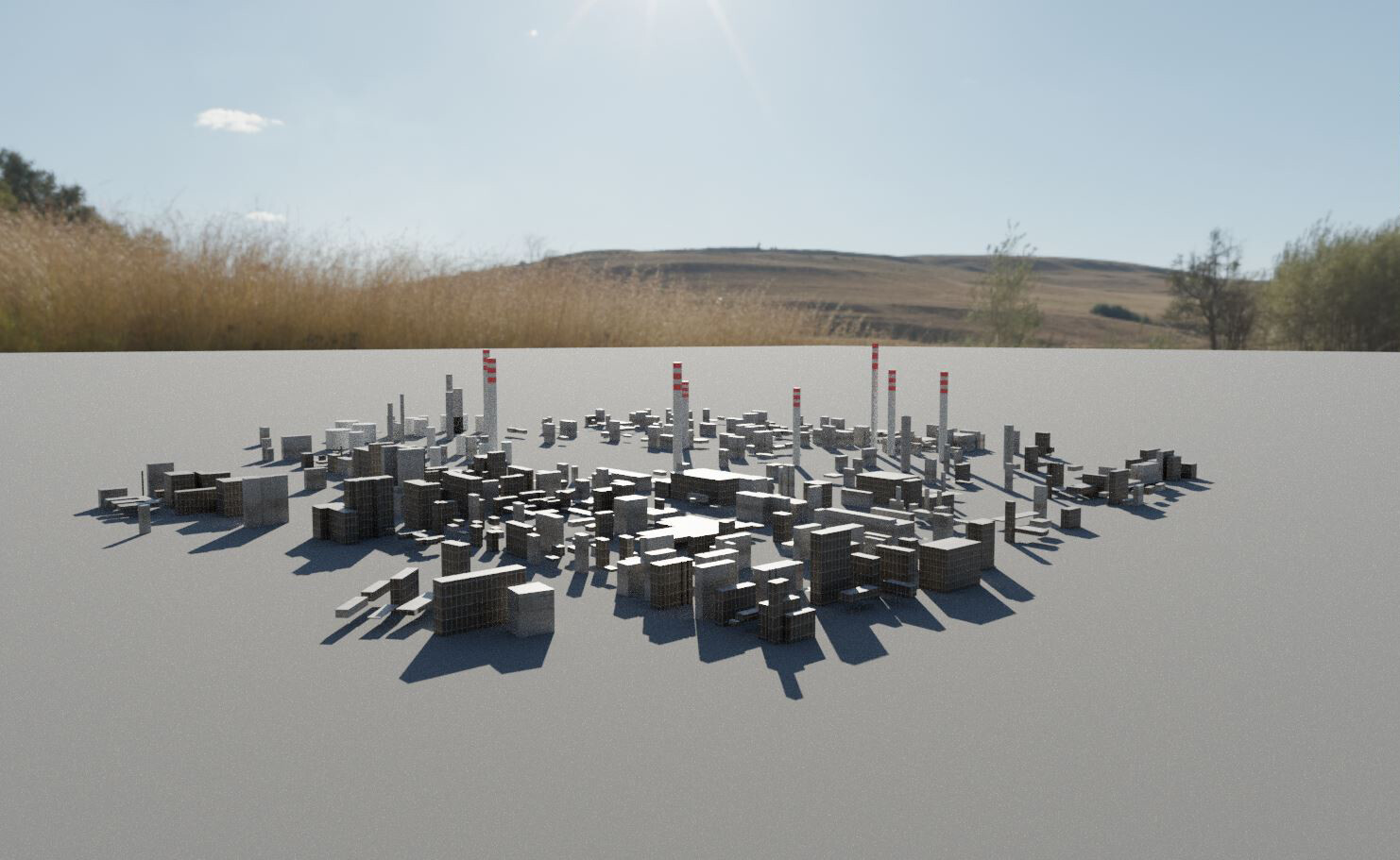 ArtStation - Slovoil - model of refinery for Vivat Slovakia 👀