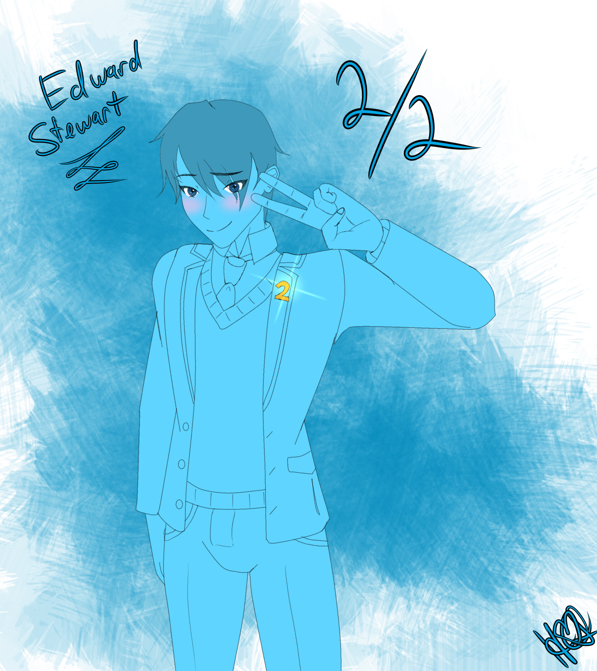 ArtStation - TTTE!Humanized - 2/2 Edward Sketch