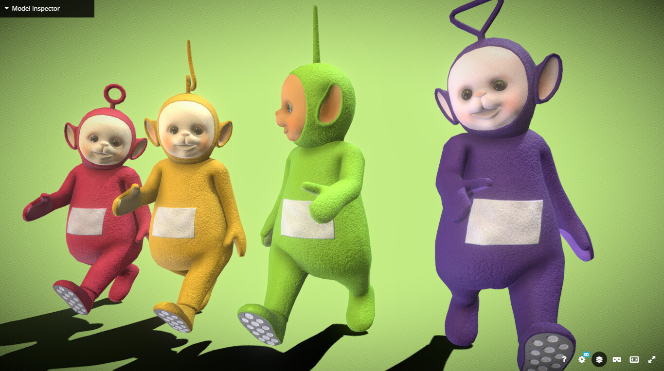 ArtStation - Teletubbies LowPoly Models