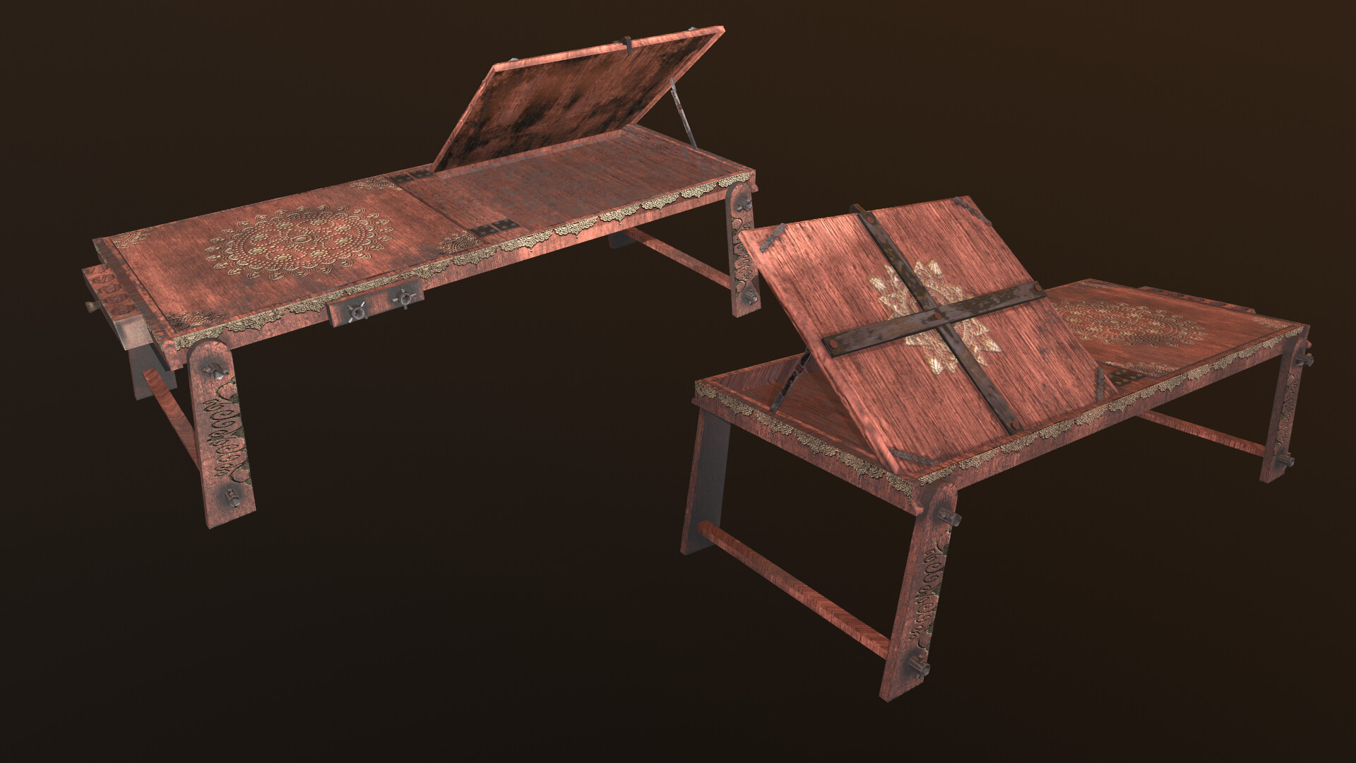 ArtStation - old study table