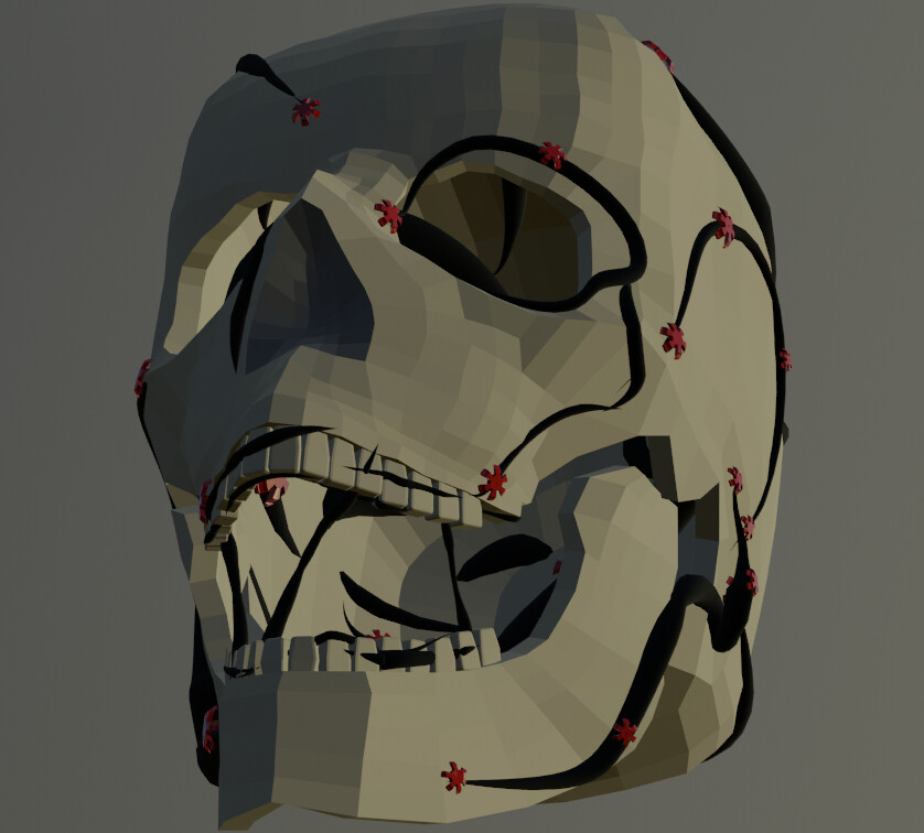 ArtStation - Overgrown skull