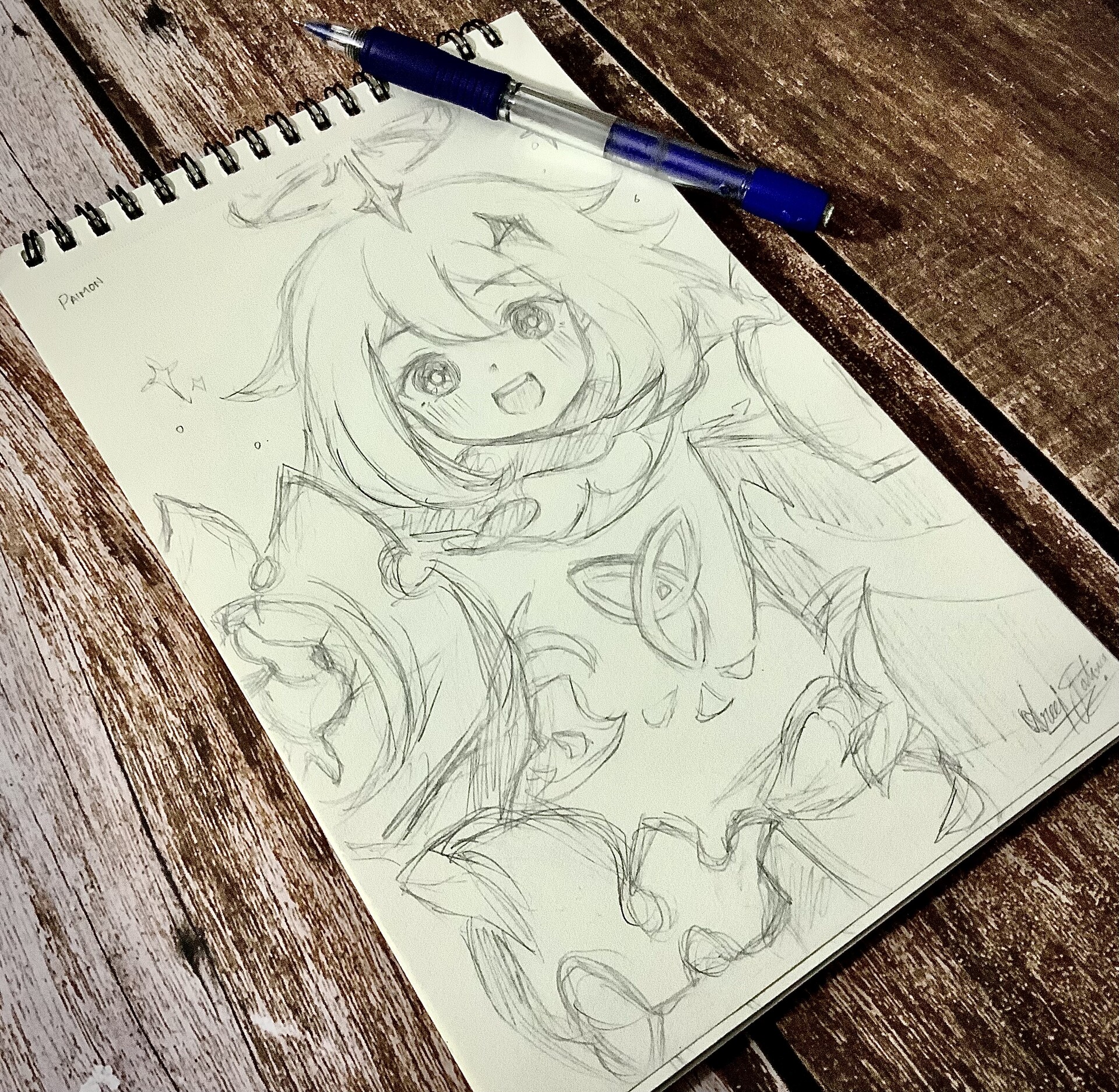 ArtStation - Paimon Sketch