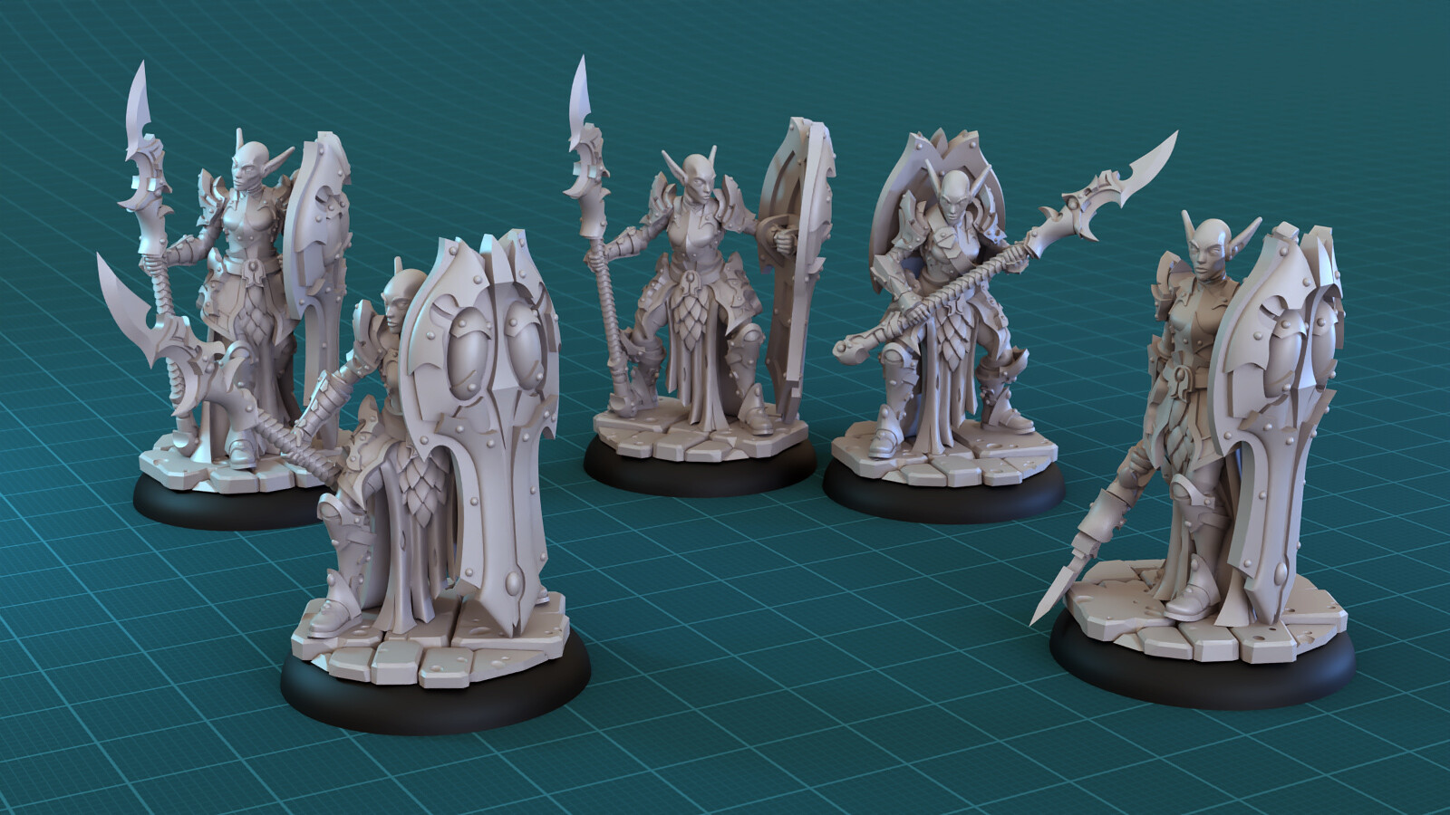 ArtStation - Warmachine: Iosan Guardians (alternative)