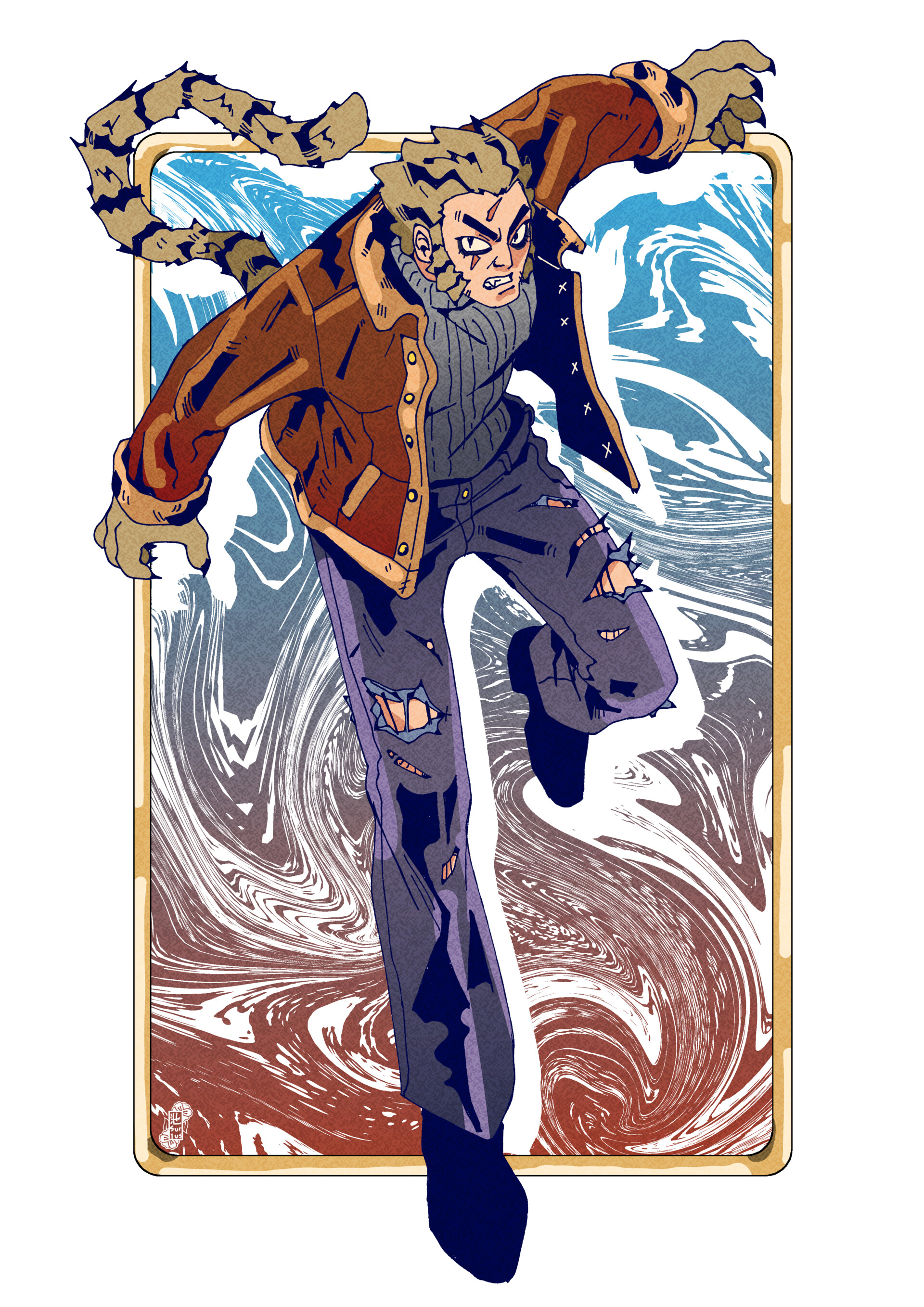 ArtStation - art block cat man