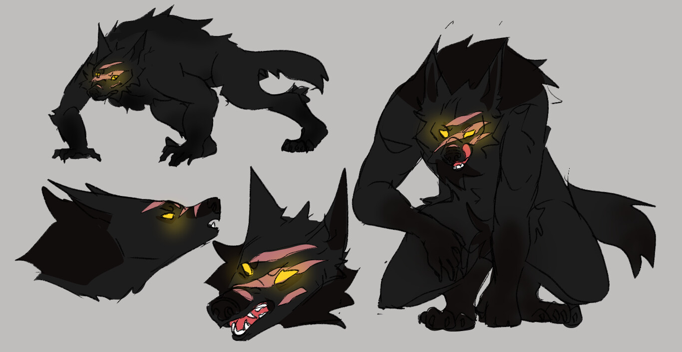 ArtStation - werewolf design