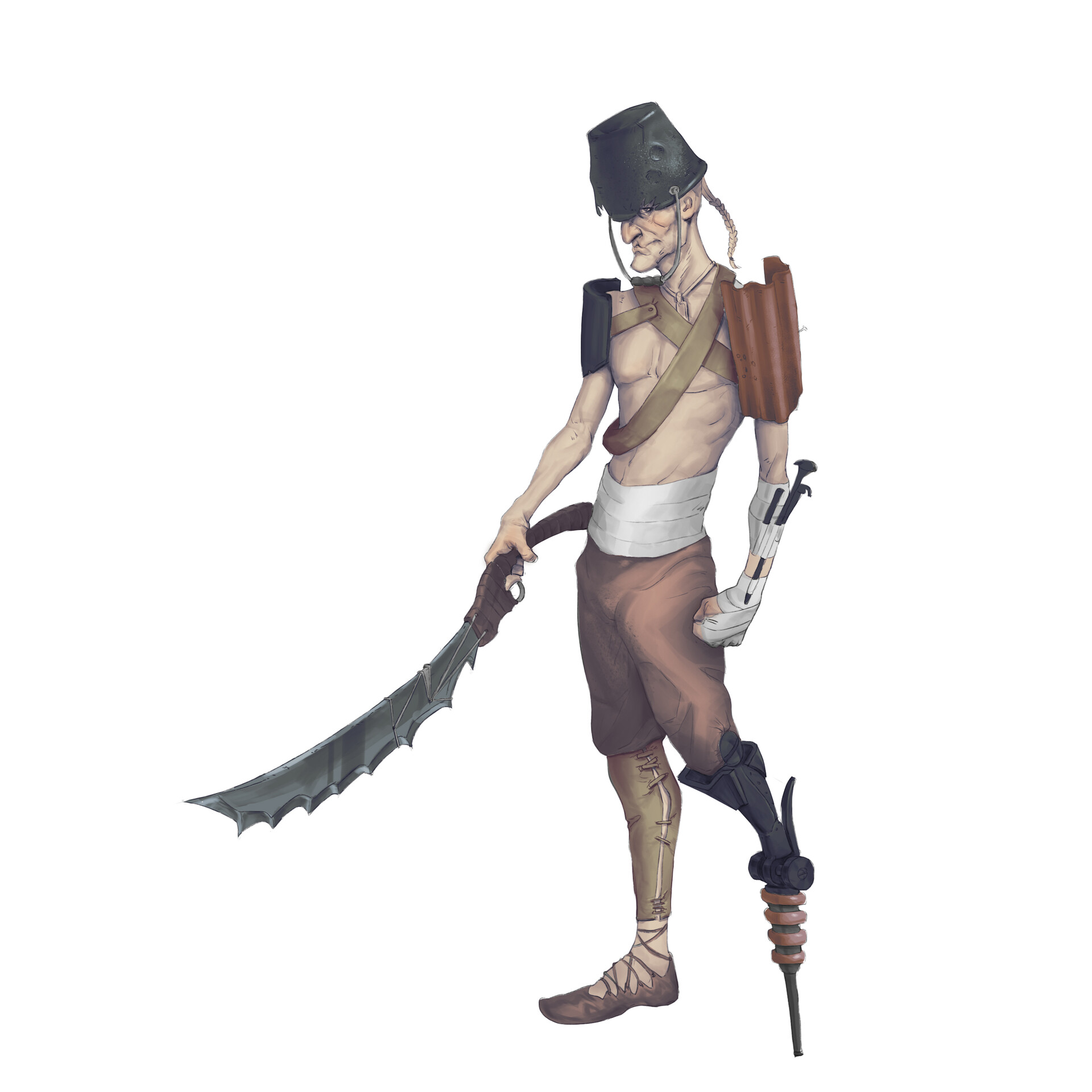 ArtStation - Post-apocalyptic Gladiator 3