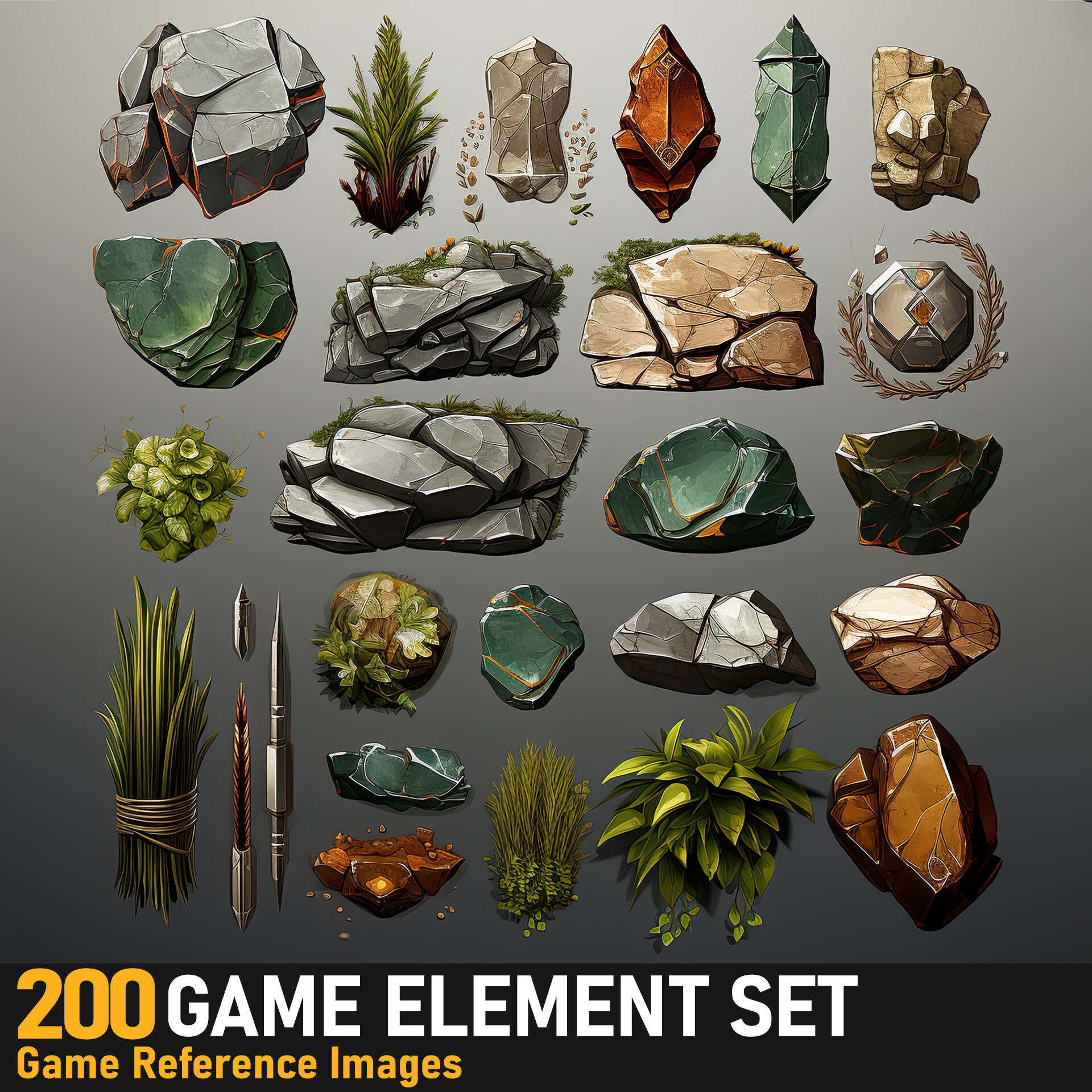 ArtStation - Game Element Set|4K Reference Images
