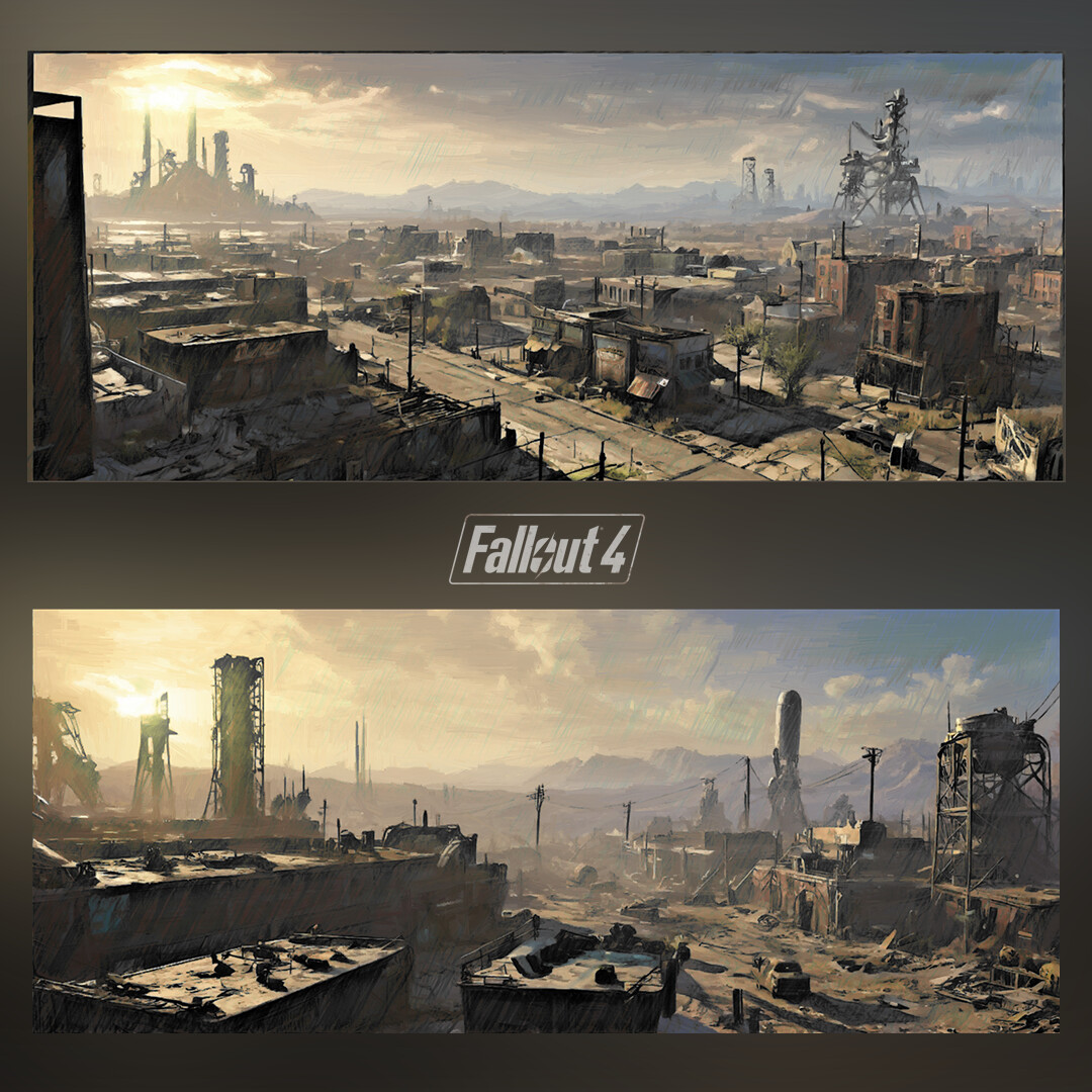 Artstation Fallout Environments 
