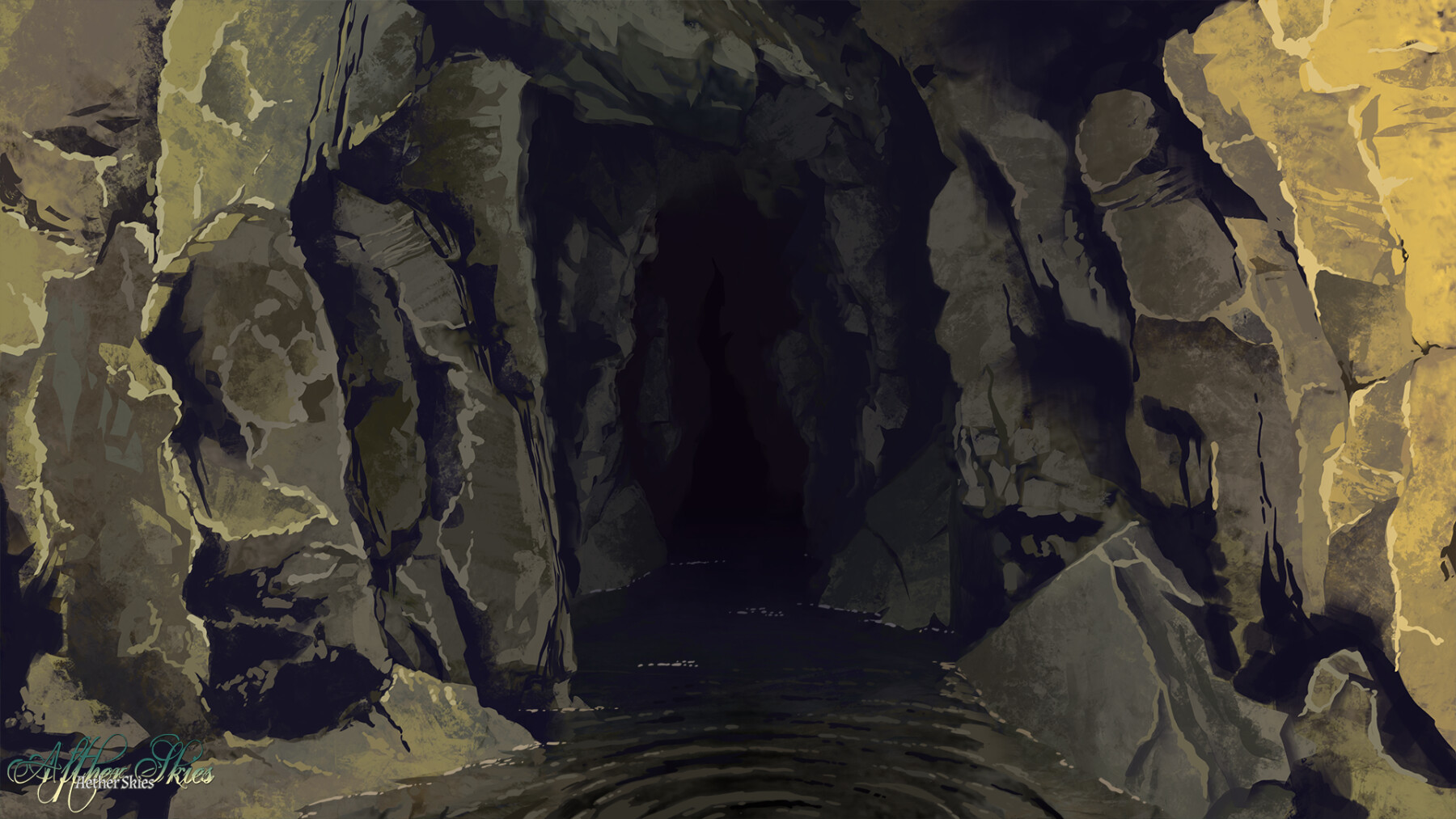 ArtStation - Underground Lake