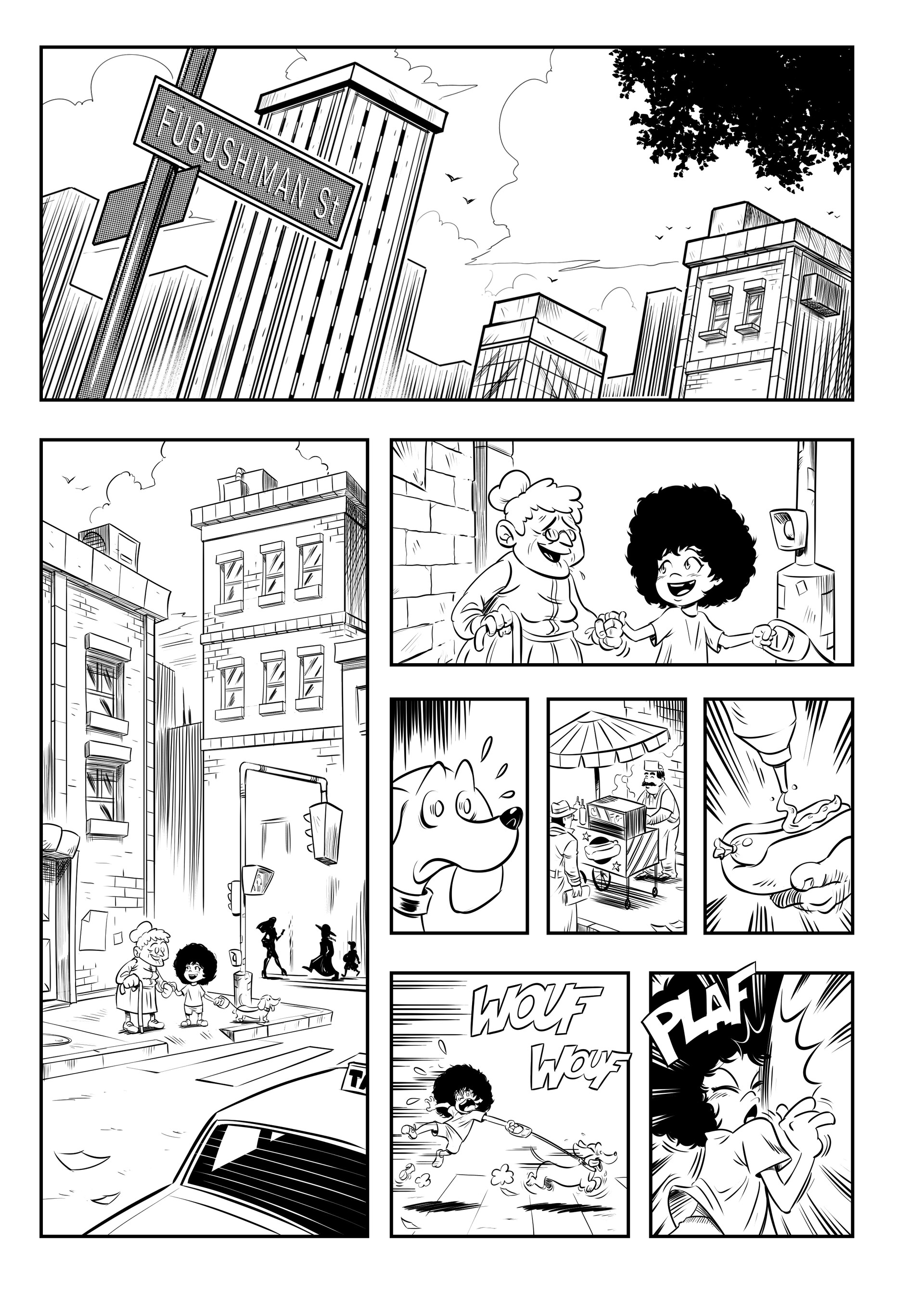 ArtStation - comic demonstration 3 pages