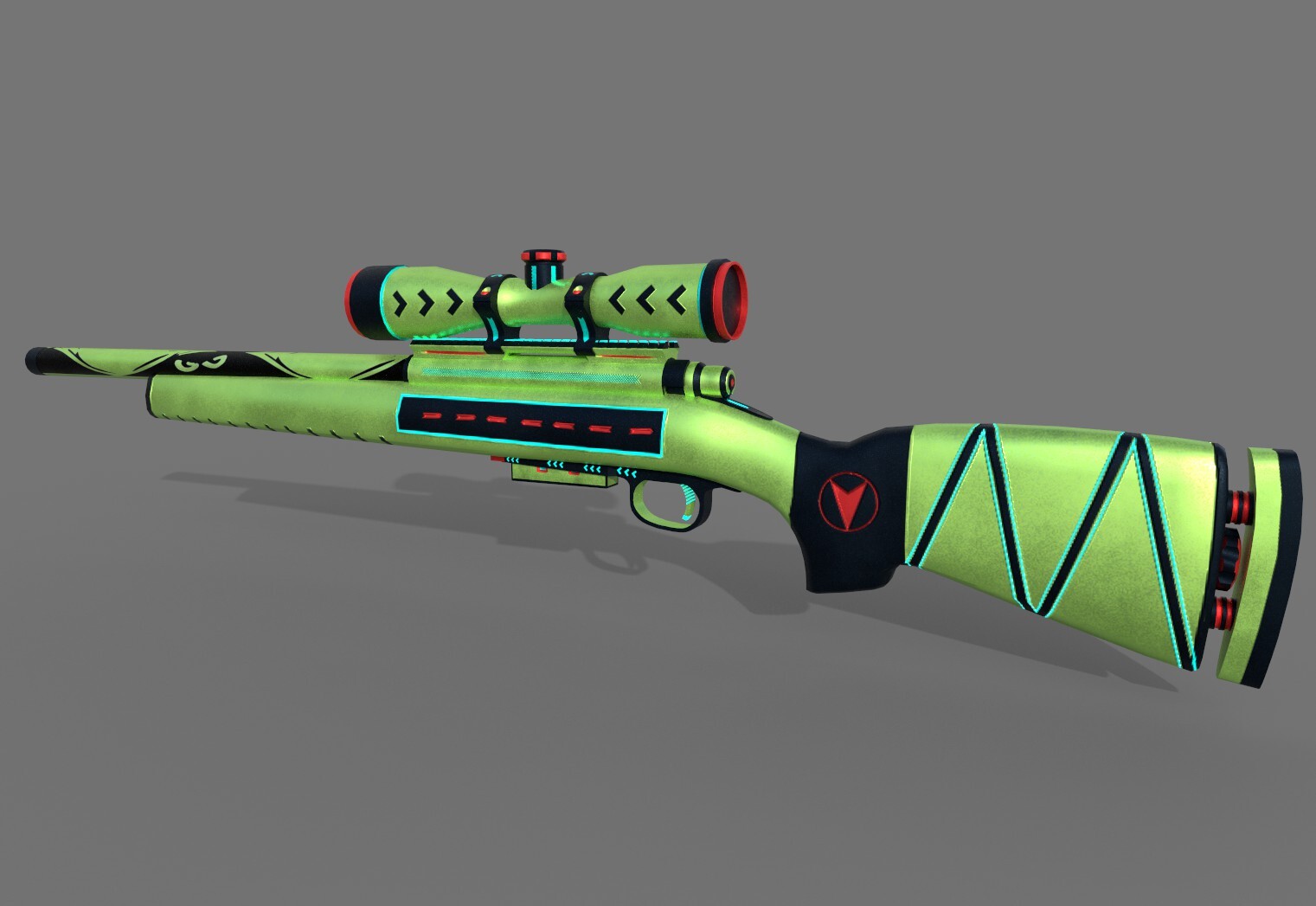 ArtStation - Textured Sniper