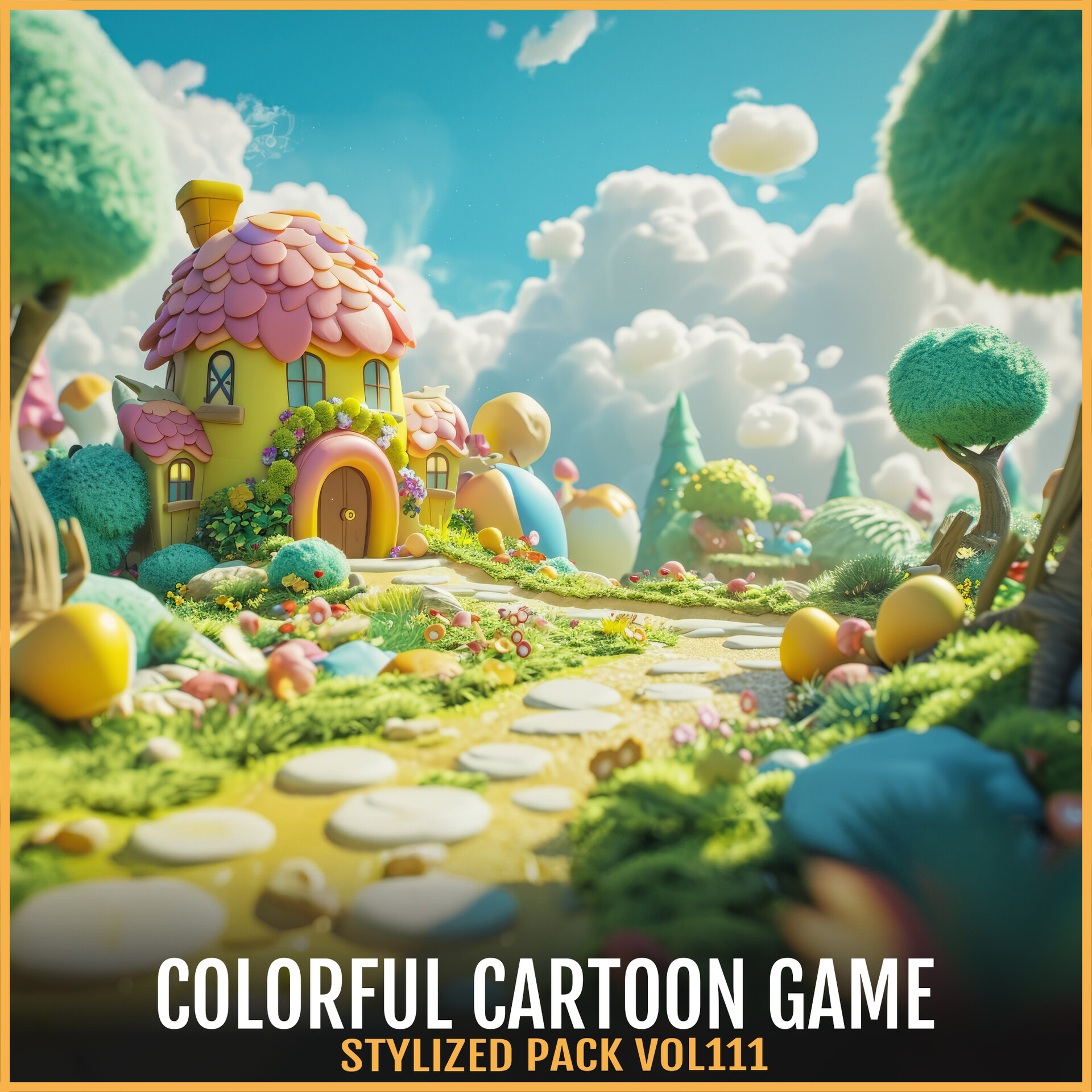 ArtStation - 202 Colorful Cartoon Game Environment VOL111
