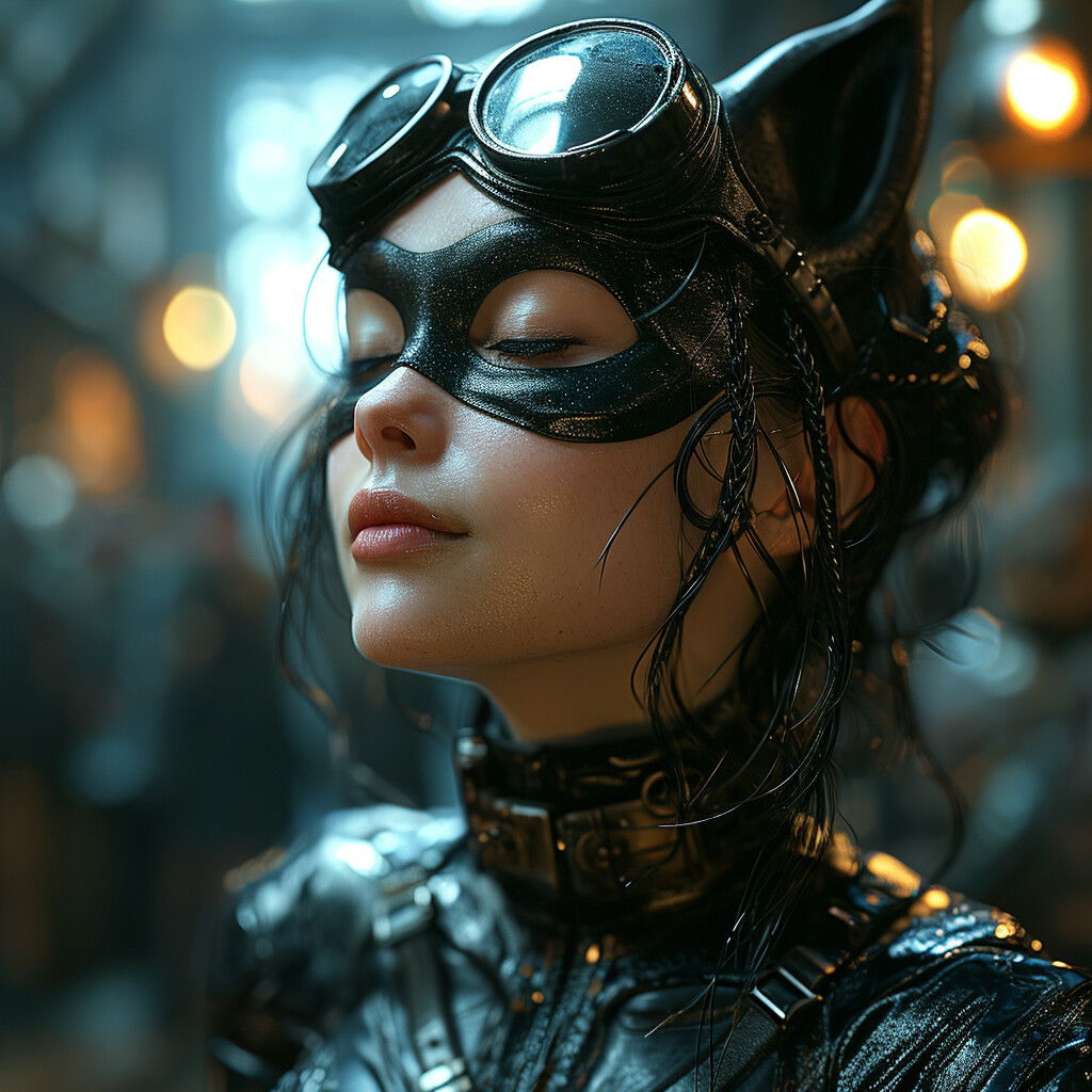 ArtStation - Portrait of a Catgirl.