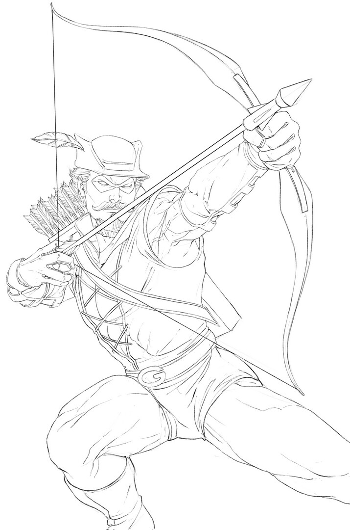 green arrow coloring sheet