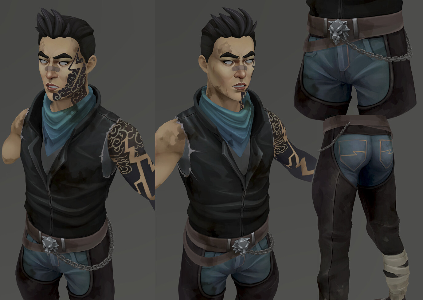 ArtStation - Tempest - game character texturing