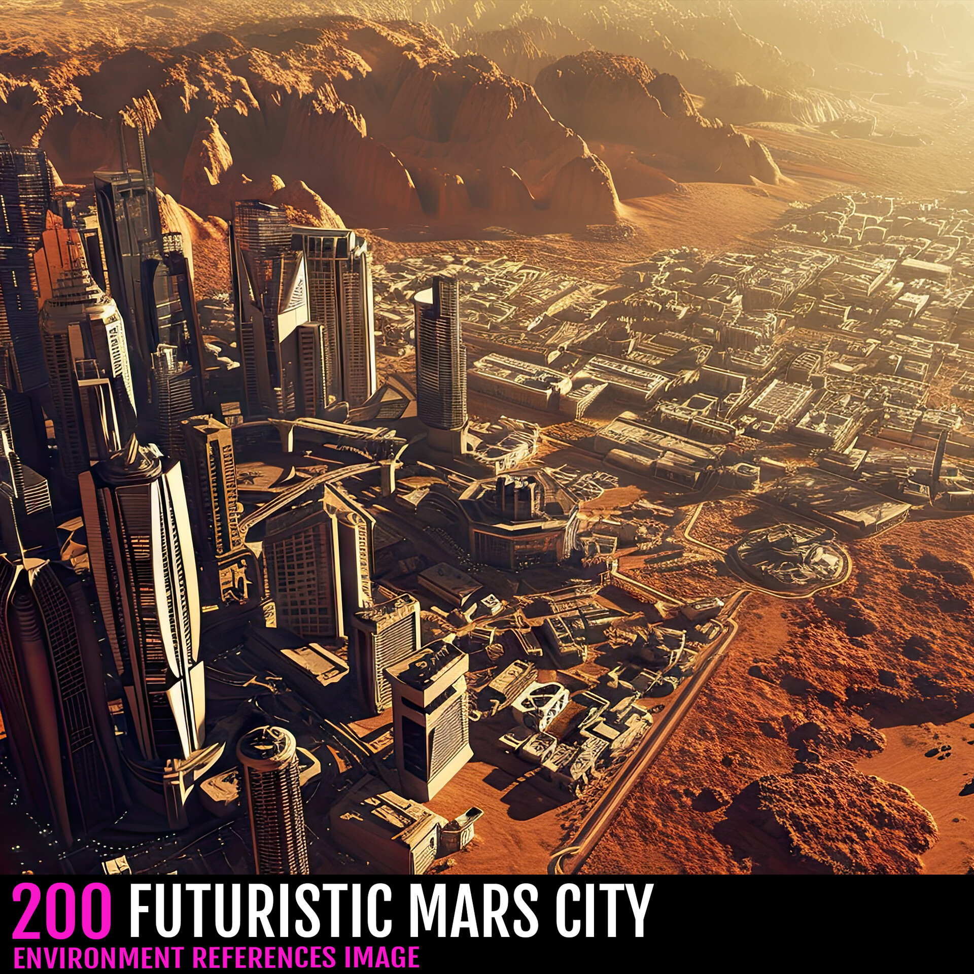 ArtStation - 200 FUTURISTIC MARS CITY / 4K