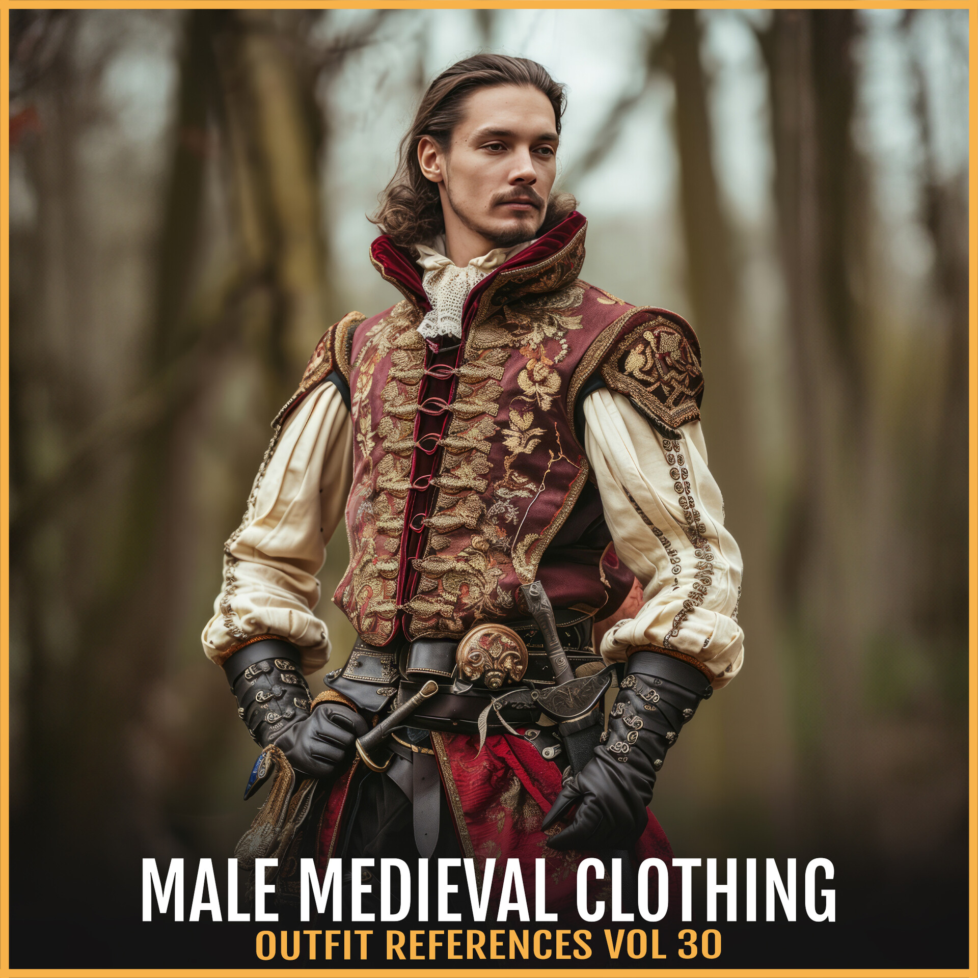 ArtStation - 202 Male Medieval Clothing VOL30