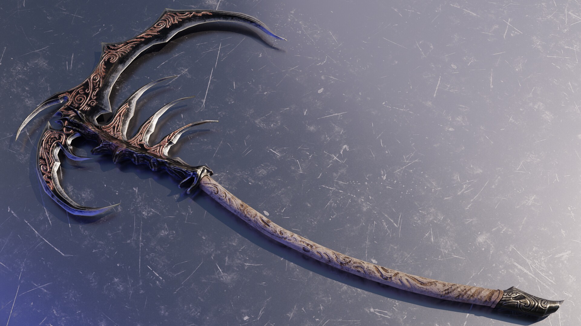 ArtStation - Check out my combat scythe) what do you think obout ...