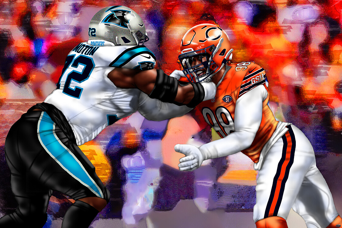 ArtStation - "Montez Sweat vs The Panthers #2 Painting"