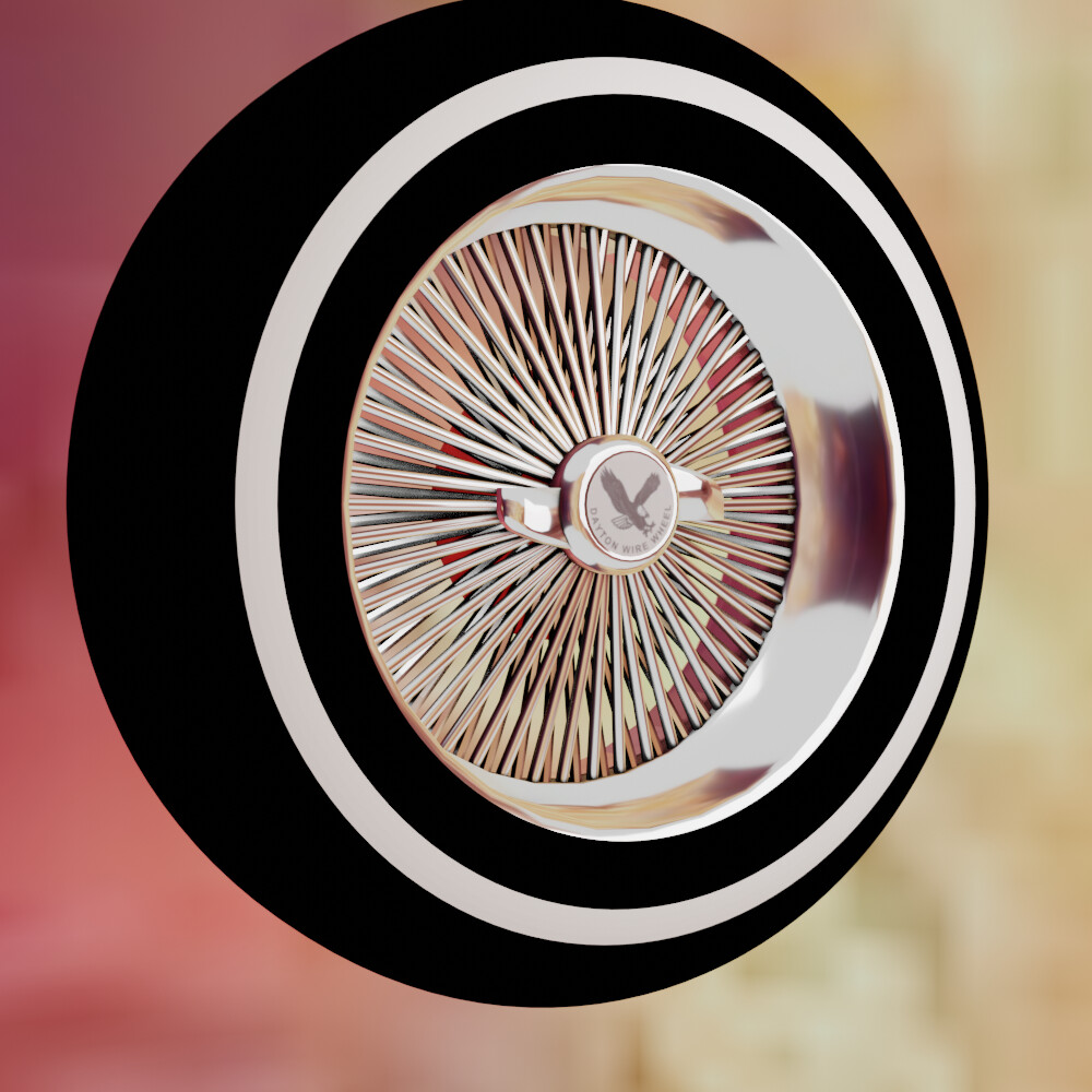 ArtStation - Lowrider Wire Wheel