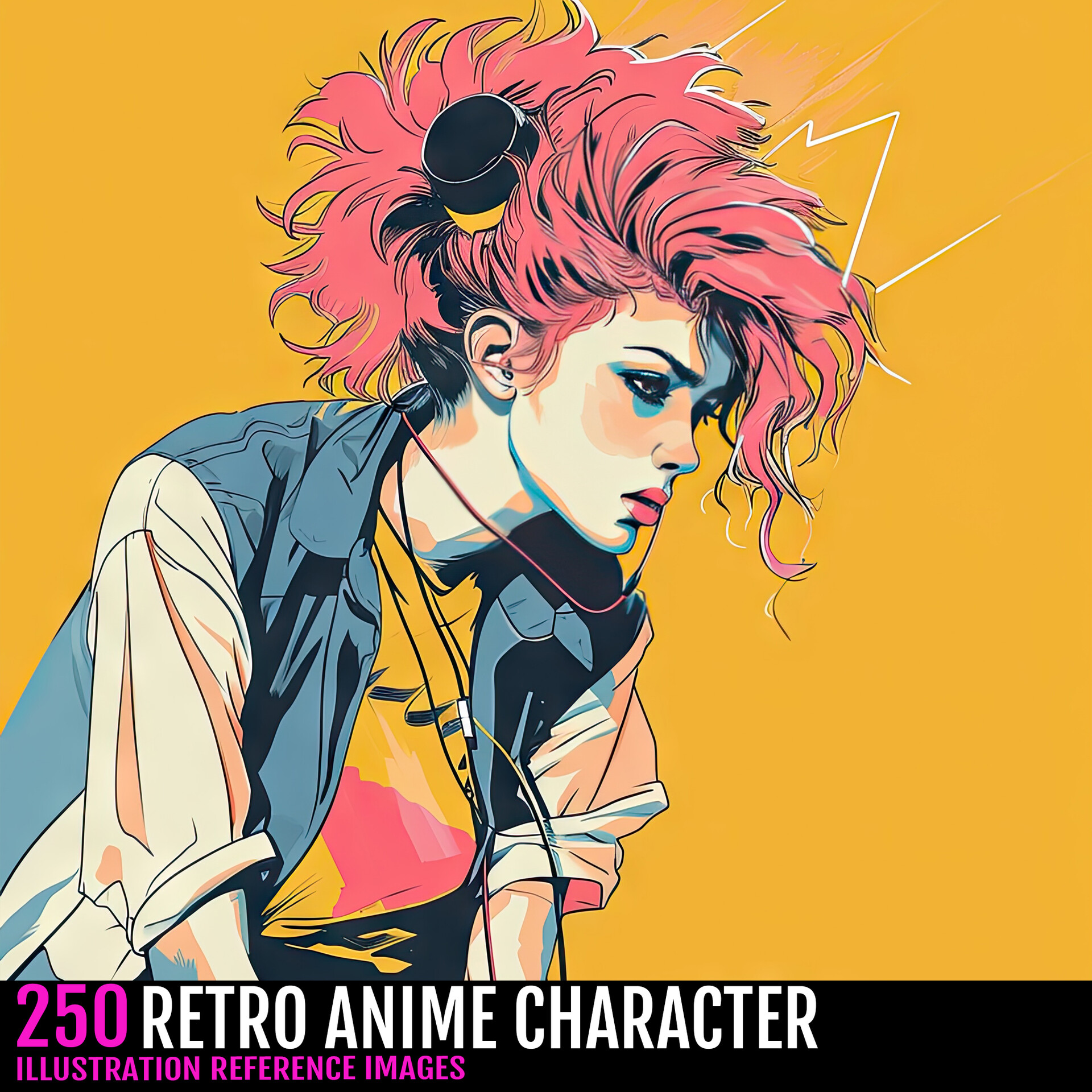 ArtStation - 200 RETRO ANIME CHARACTER / 4K