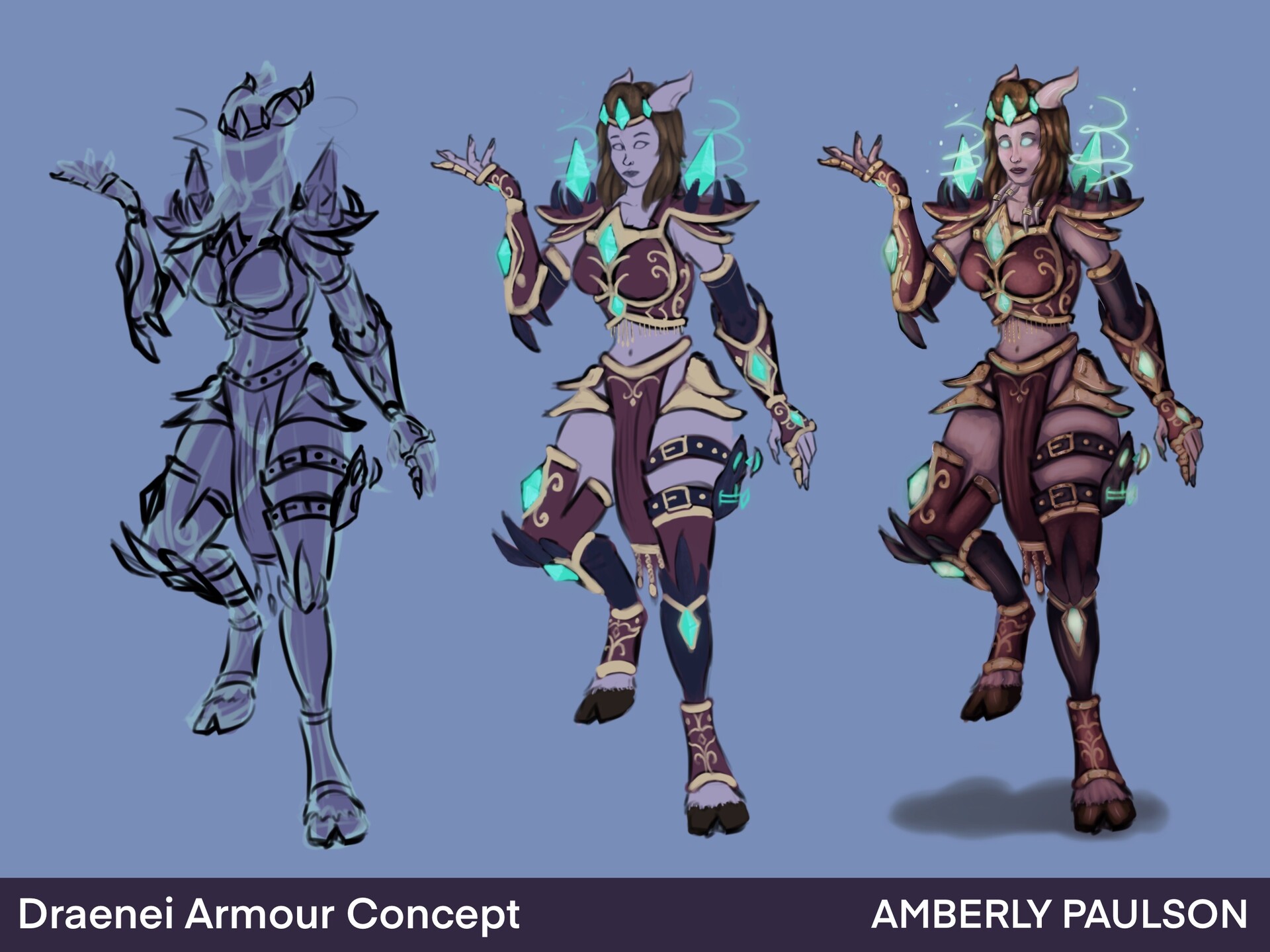 ArtStation - Draenei armour concept