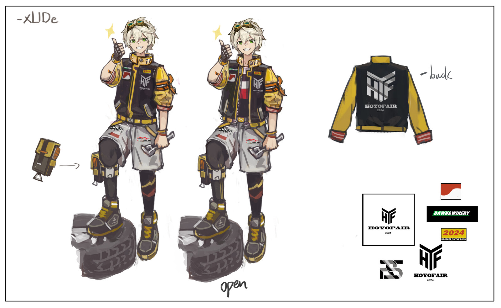 xUDe - Hoyofair 2024 illustration