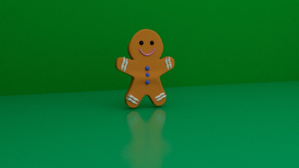 ArtStation - Ginger bread man modelled with Maya software