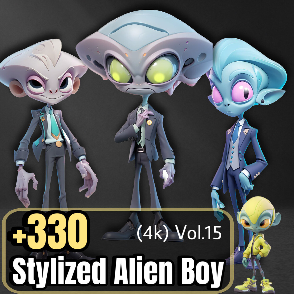 ArtStation - +330 Alien Boy Character(4k)