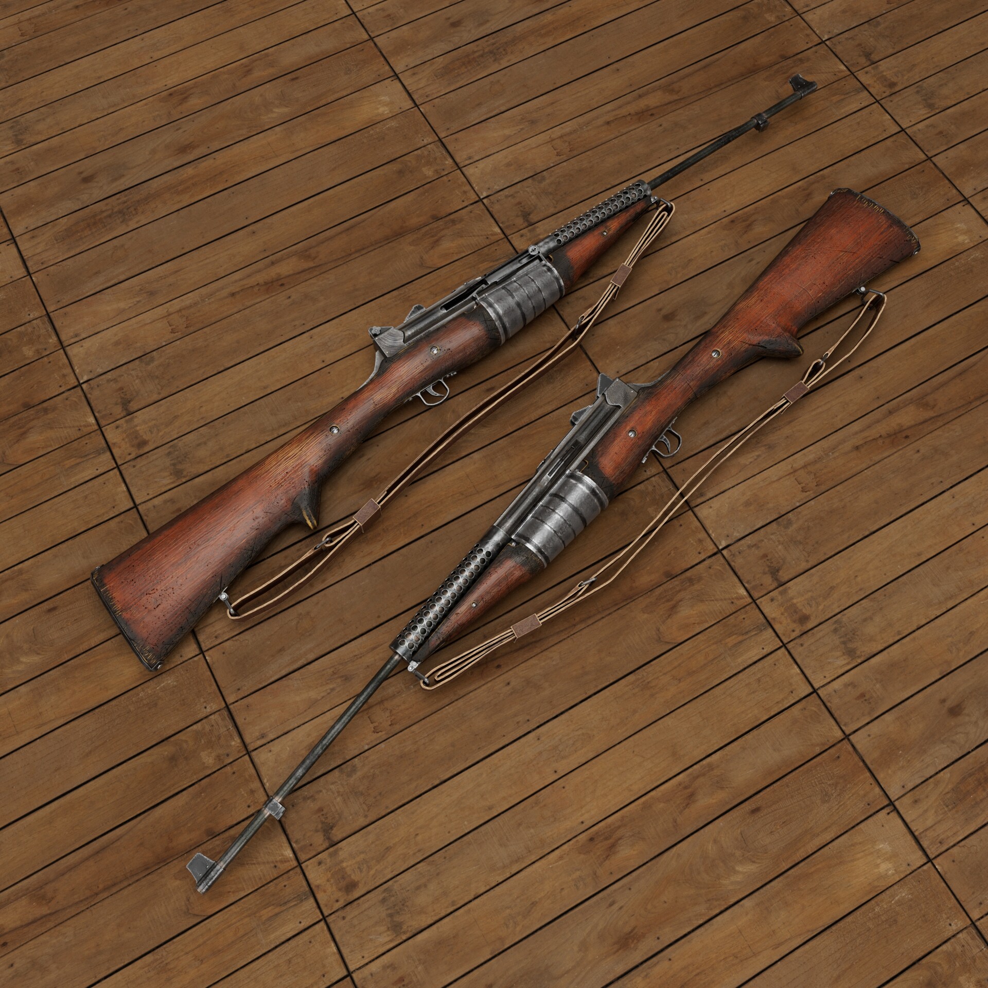 ArtStation - M1941 jhonson rifle