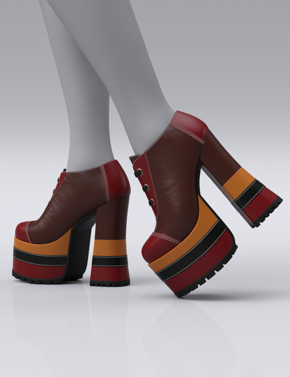 ArtStation - Funky Sole Platform Oxfords for Genesis 9, 8 and 8.1 Female