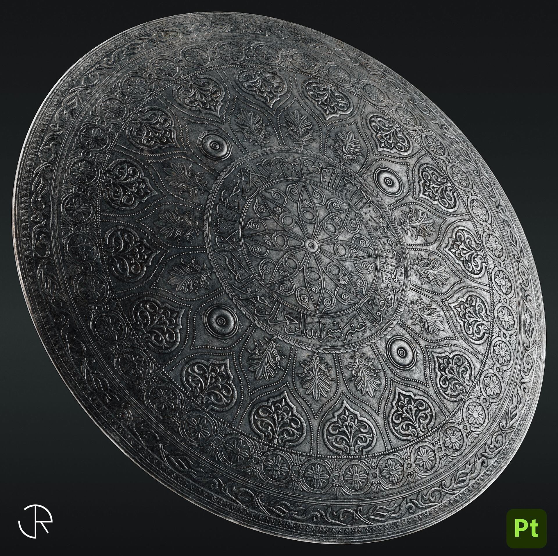 Javad Rajabzade - Arabic Ornate Shield 100% substance painter
