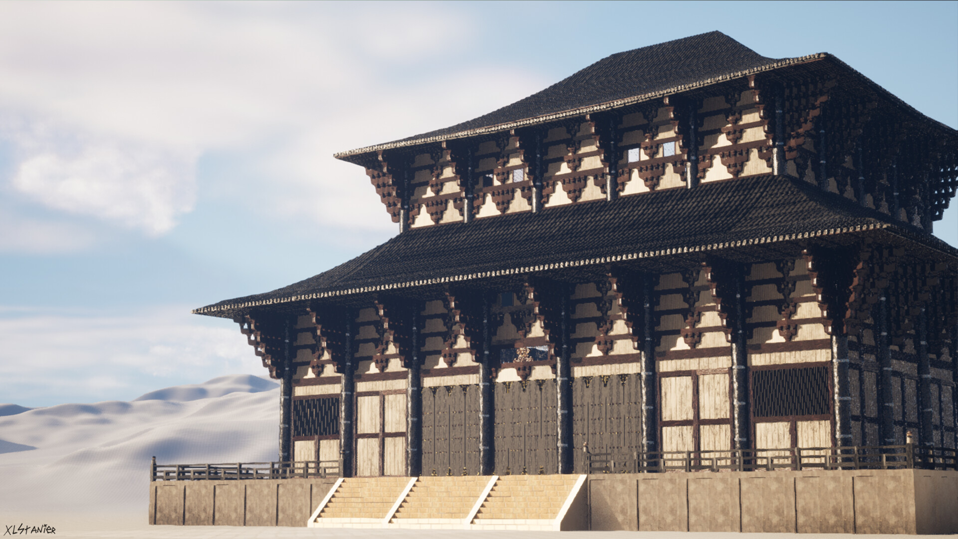 ArtStation - Edo Period Temple