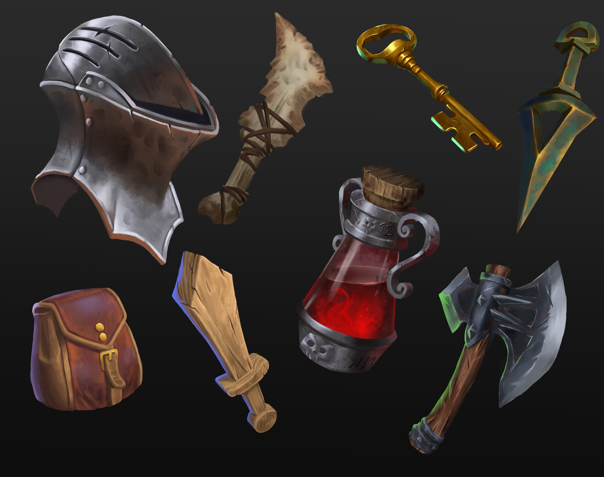 ArtStation - Series of rendering prop illustrations