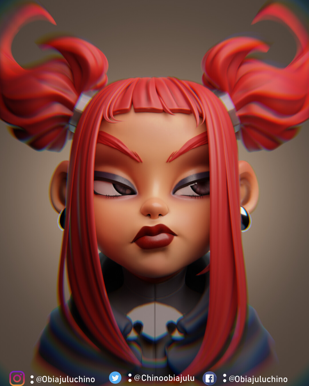 ArtStation - RED HAIR GIRL
