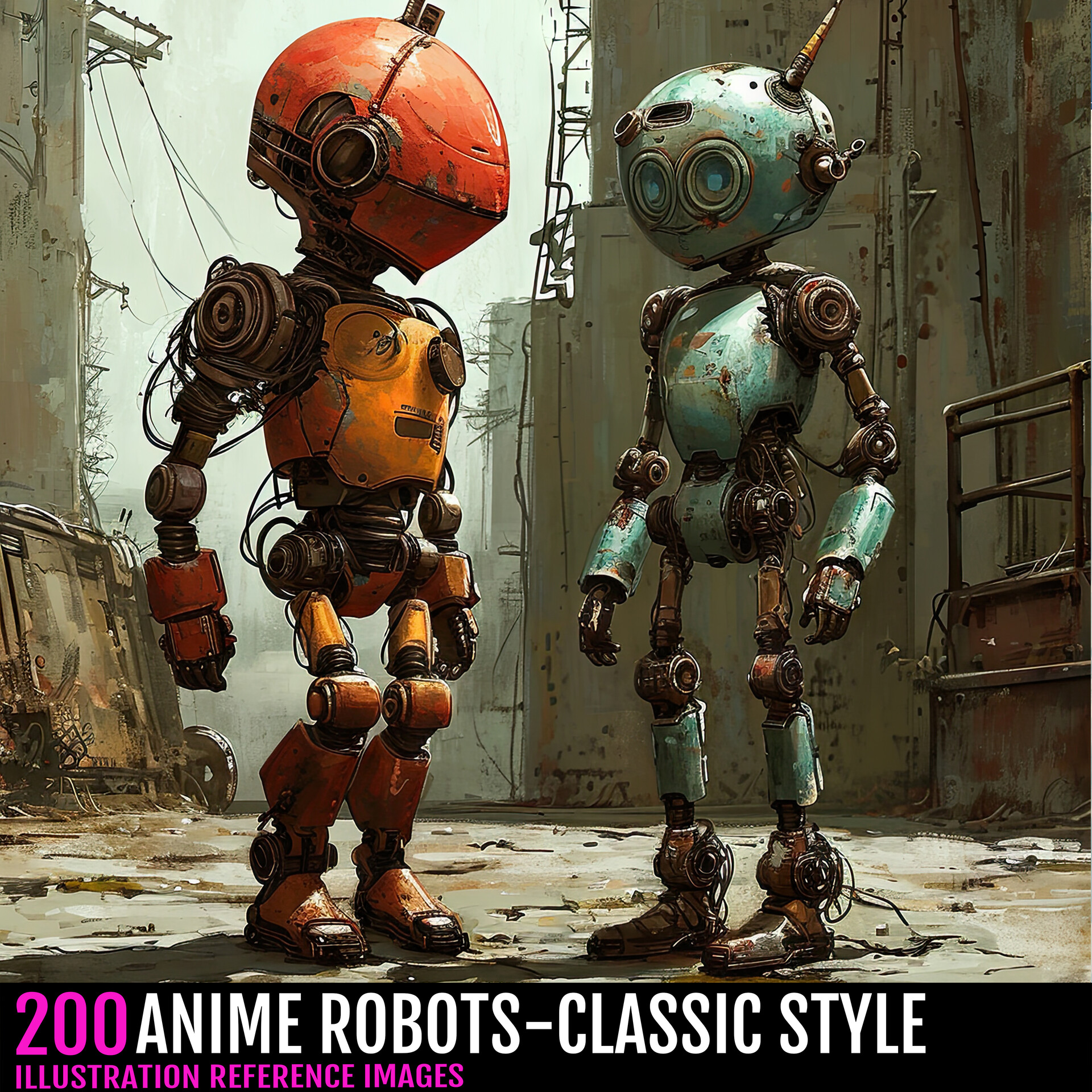 ArtStation - 200 ANIME ROBOTS - CLASSIC STYLE / 4K