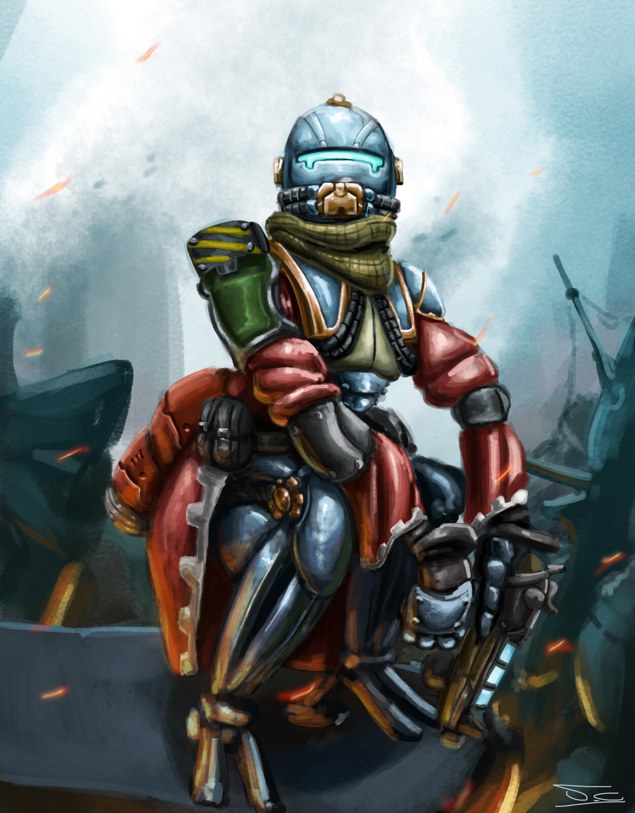 ArtStation - Warhammer 40k + Titanfall 2 pilot