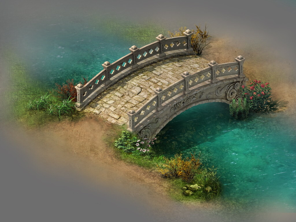 ArtStation - Wild - stone bridge