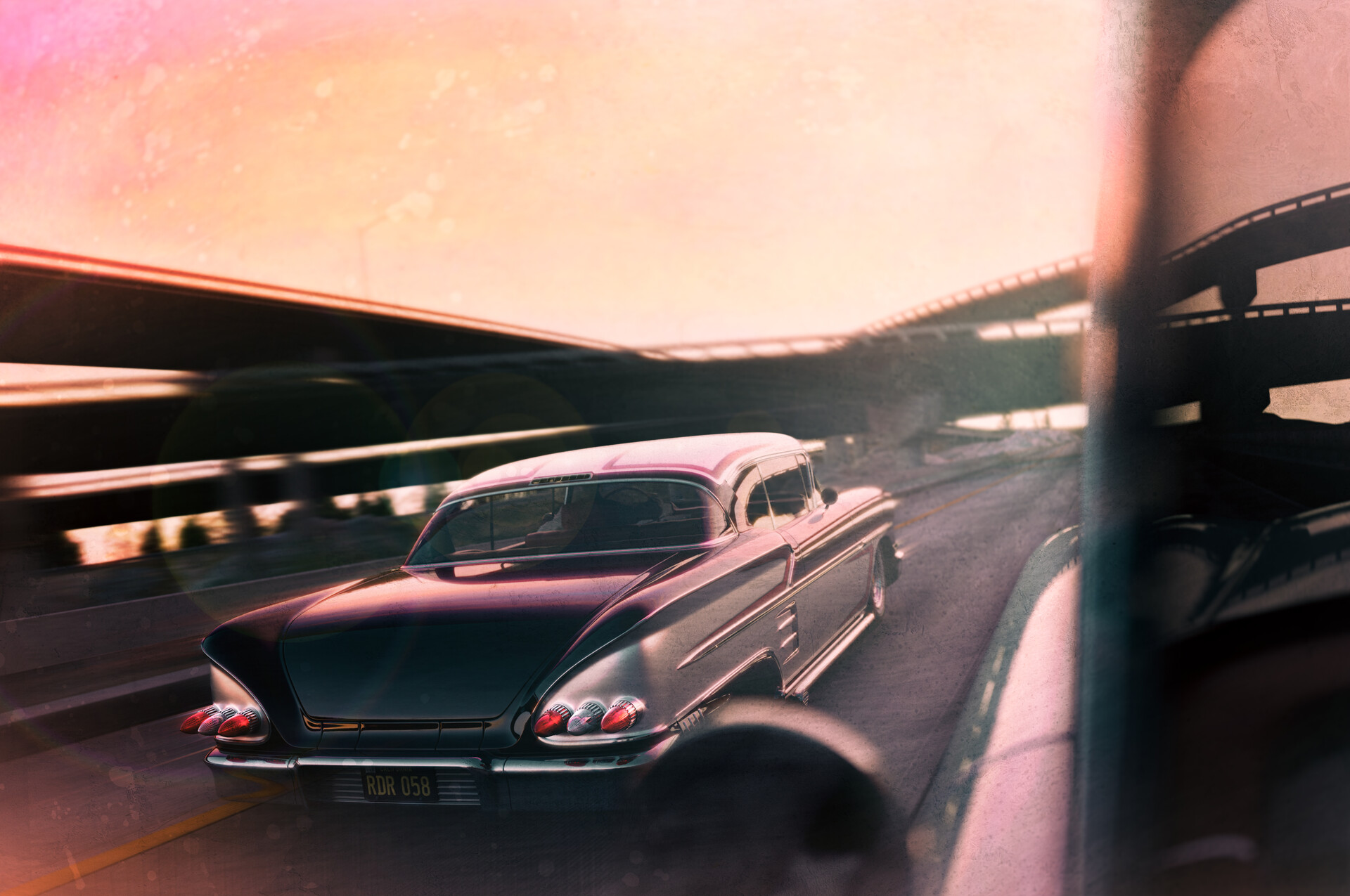 ArtStation - Custom 1958 Chevy Impala