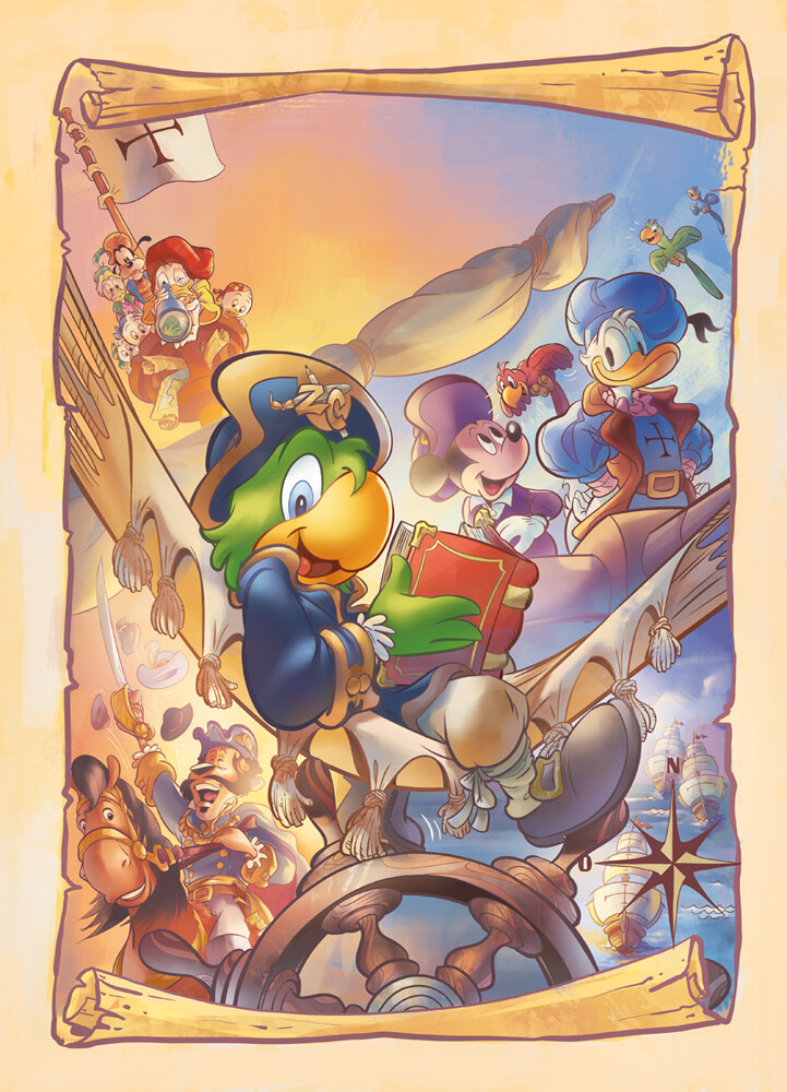 ArtStation - Joe Carioca tells the history of Brazil - Disney Book