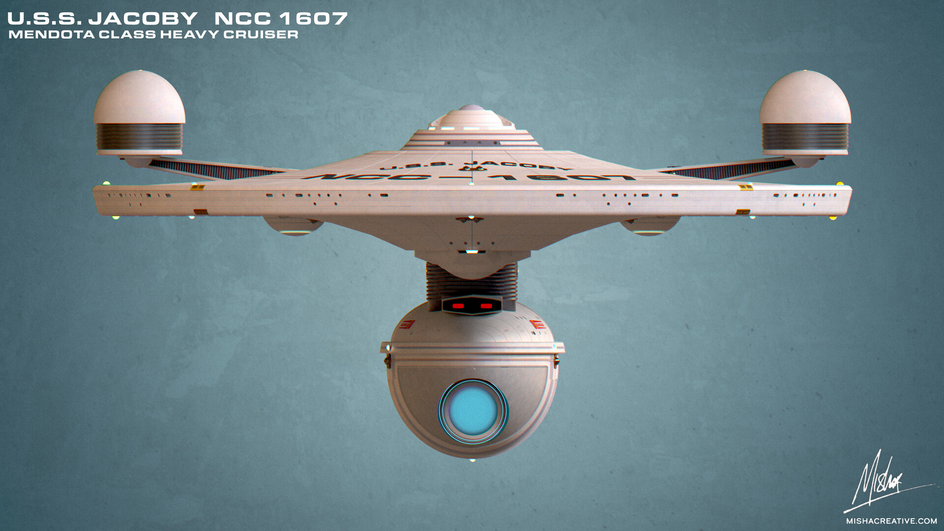 ArtStation - USS Jacoby, Mendota Class cruiser refit