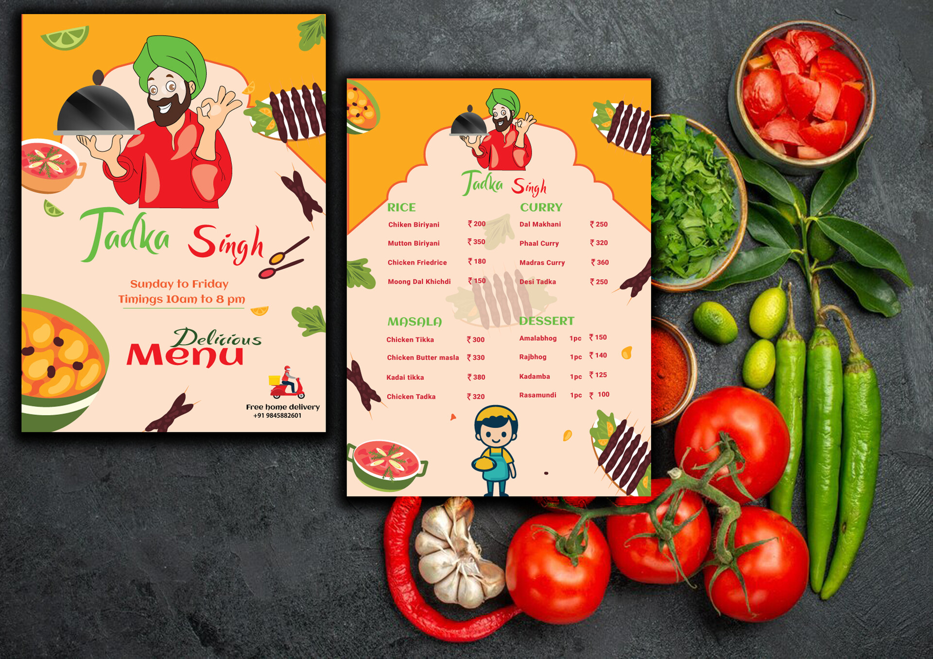 ArtStation - Food Menu Card