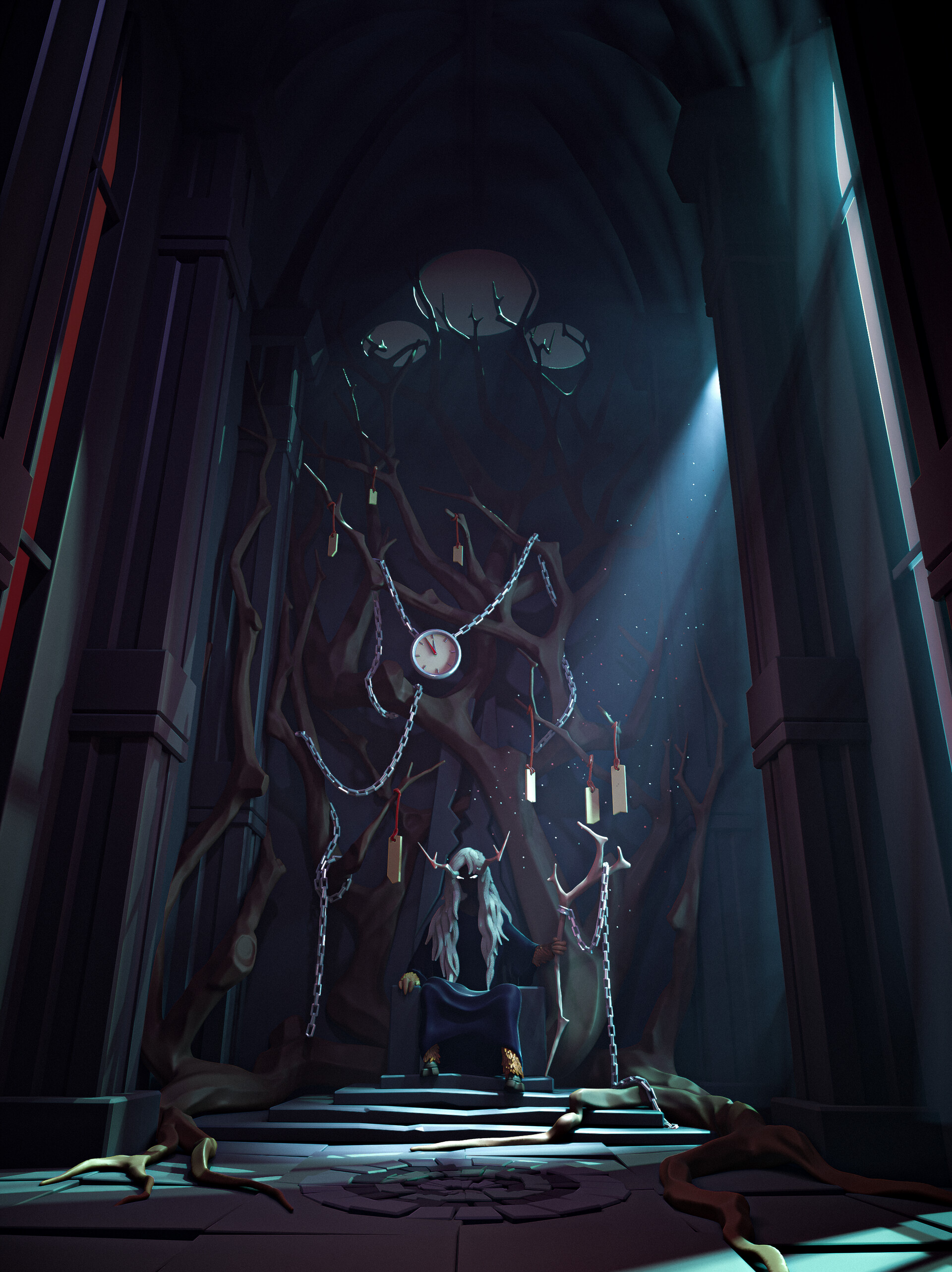 ArtStation - Mr. Krampus in his castle | Dark Fantasy Art Challenge