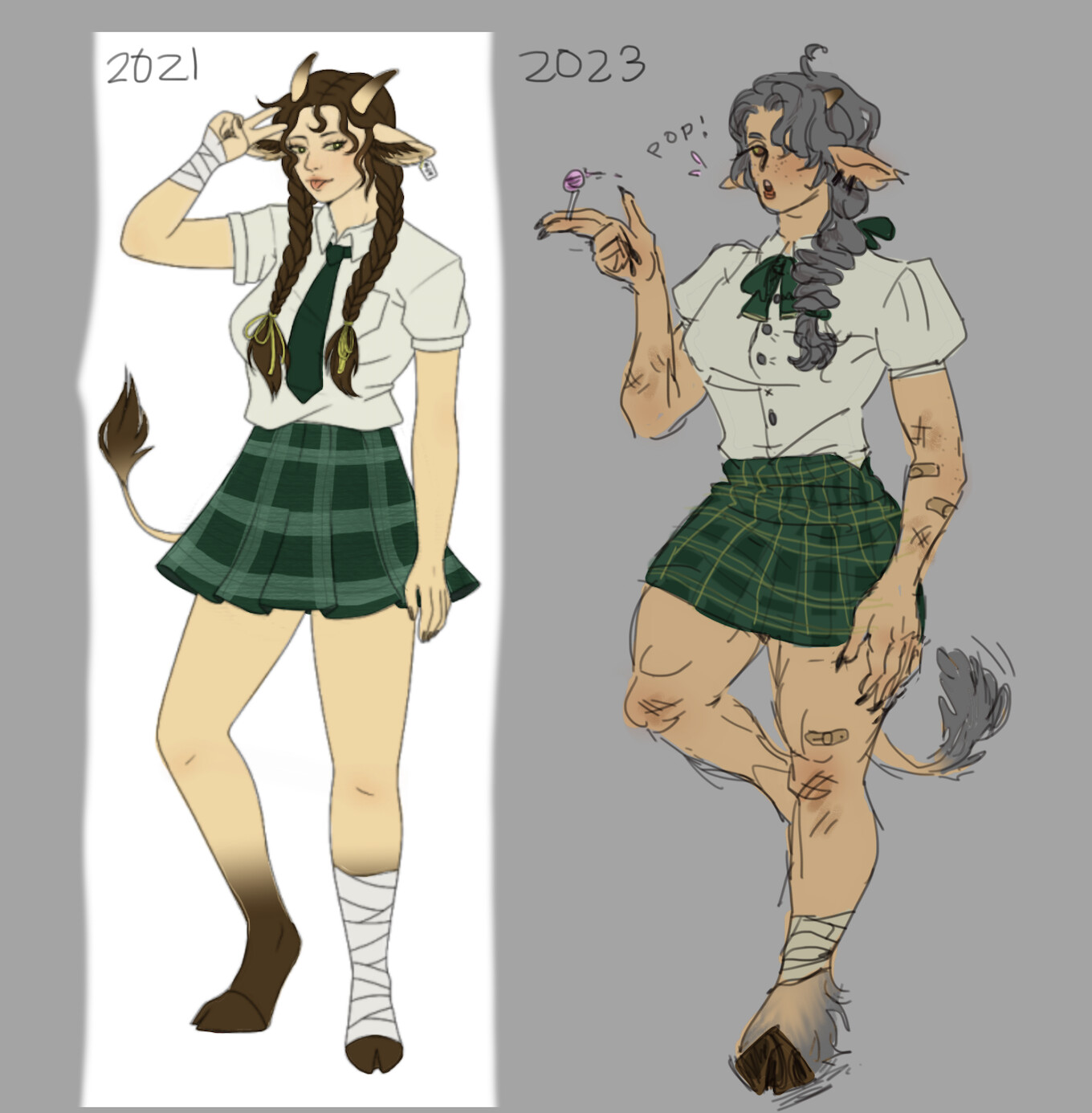 ArtStation - Goat lady redraw