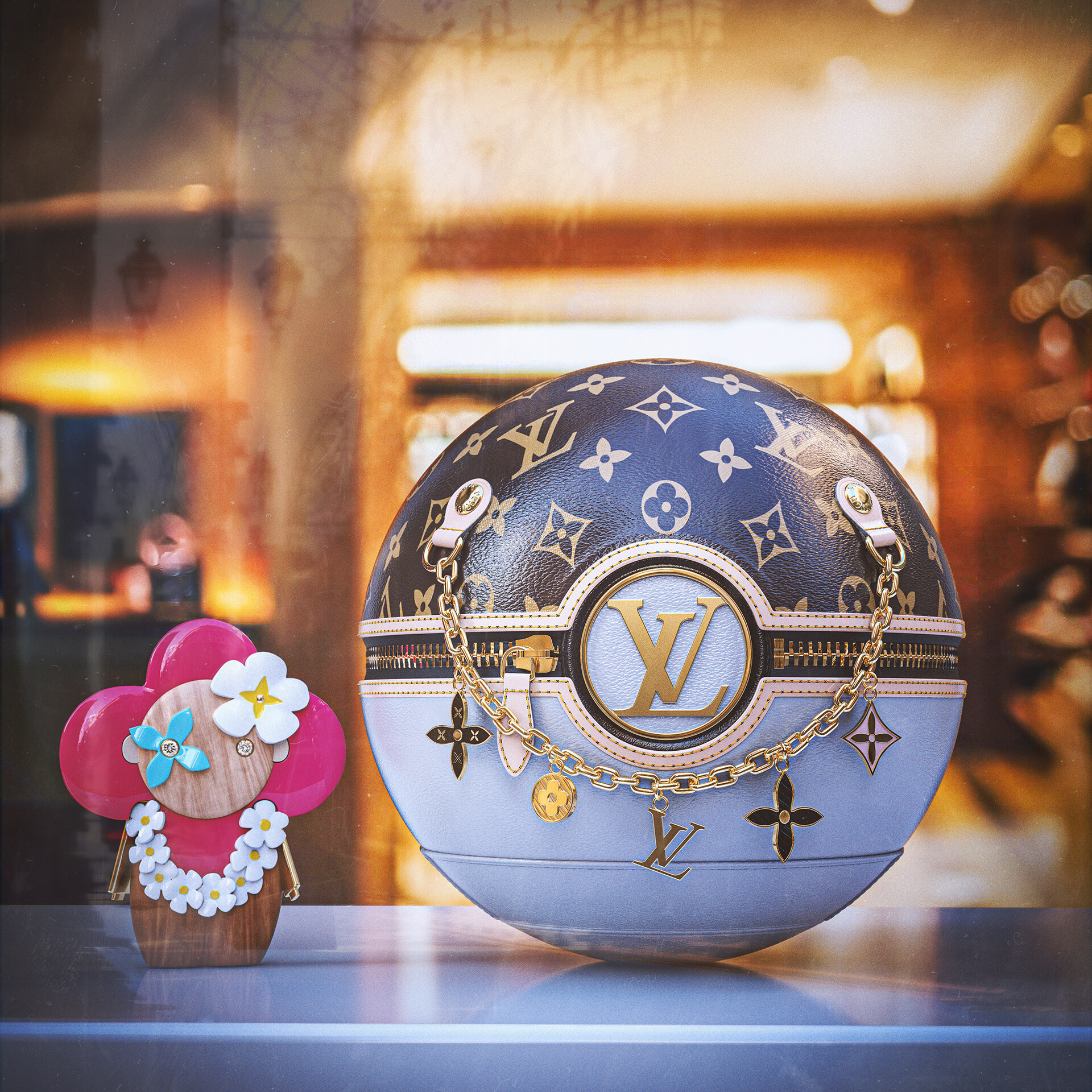 ArtStation - PokéLux #005 - LV x Poké Ball