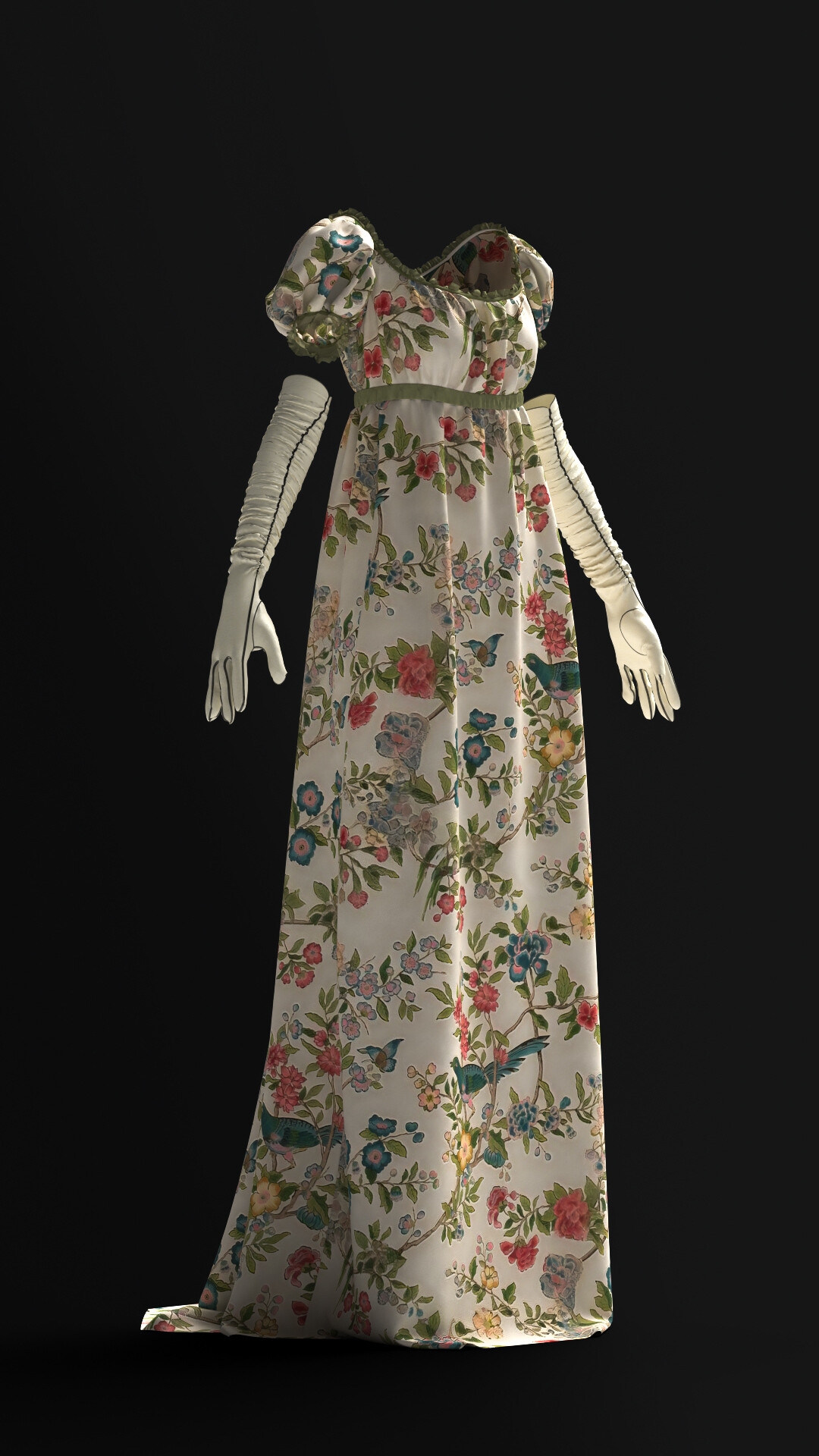 ArtStation - Regency dress (early XIX century) - Historical Garment